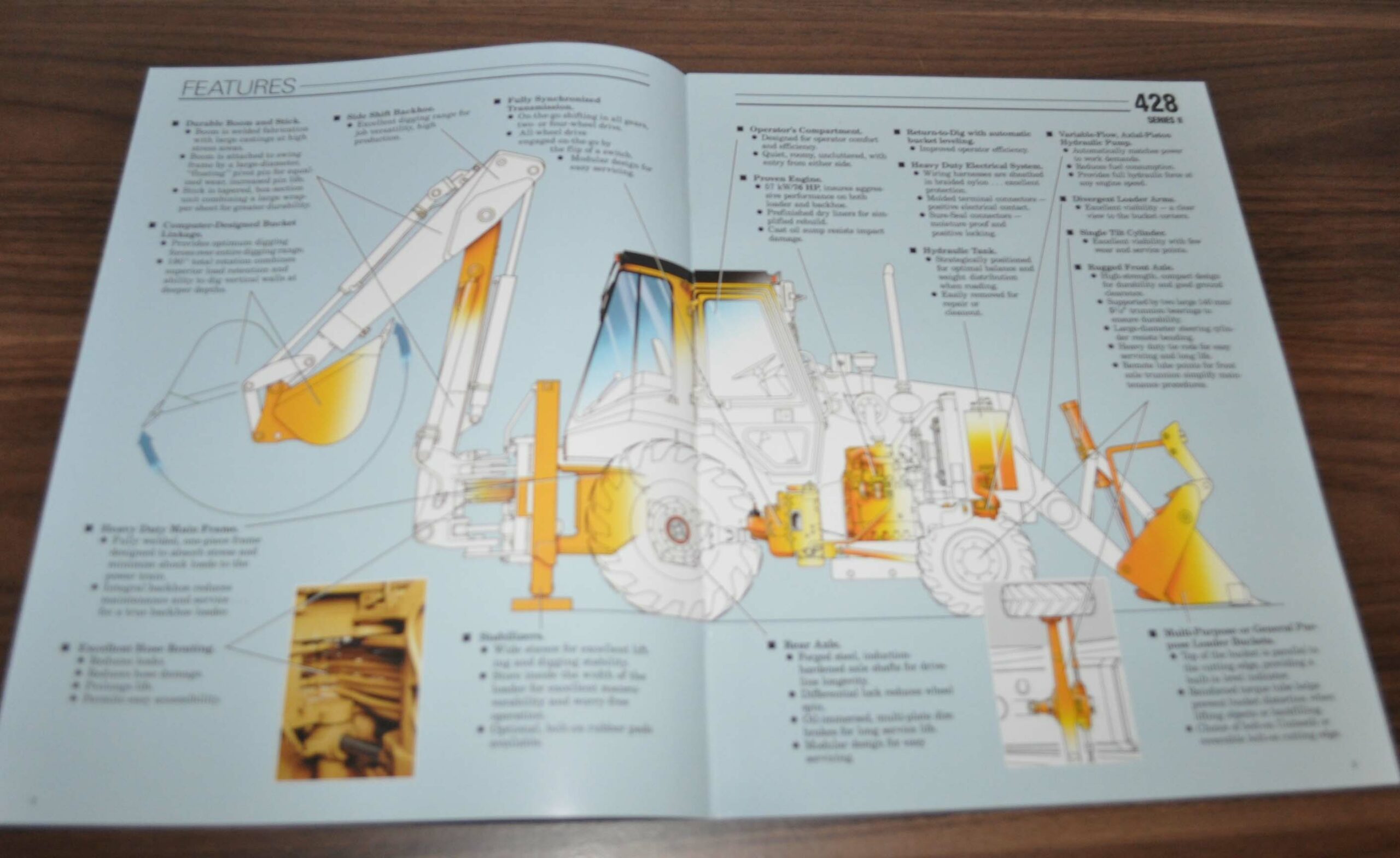 Caterpillar 428 Series II Backhoe Loader Specification Technical Data ...