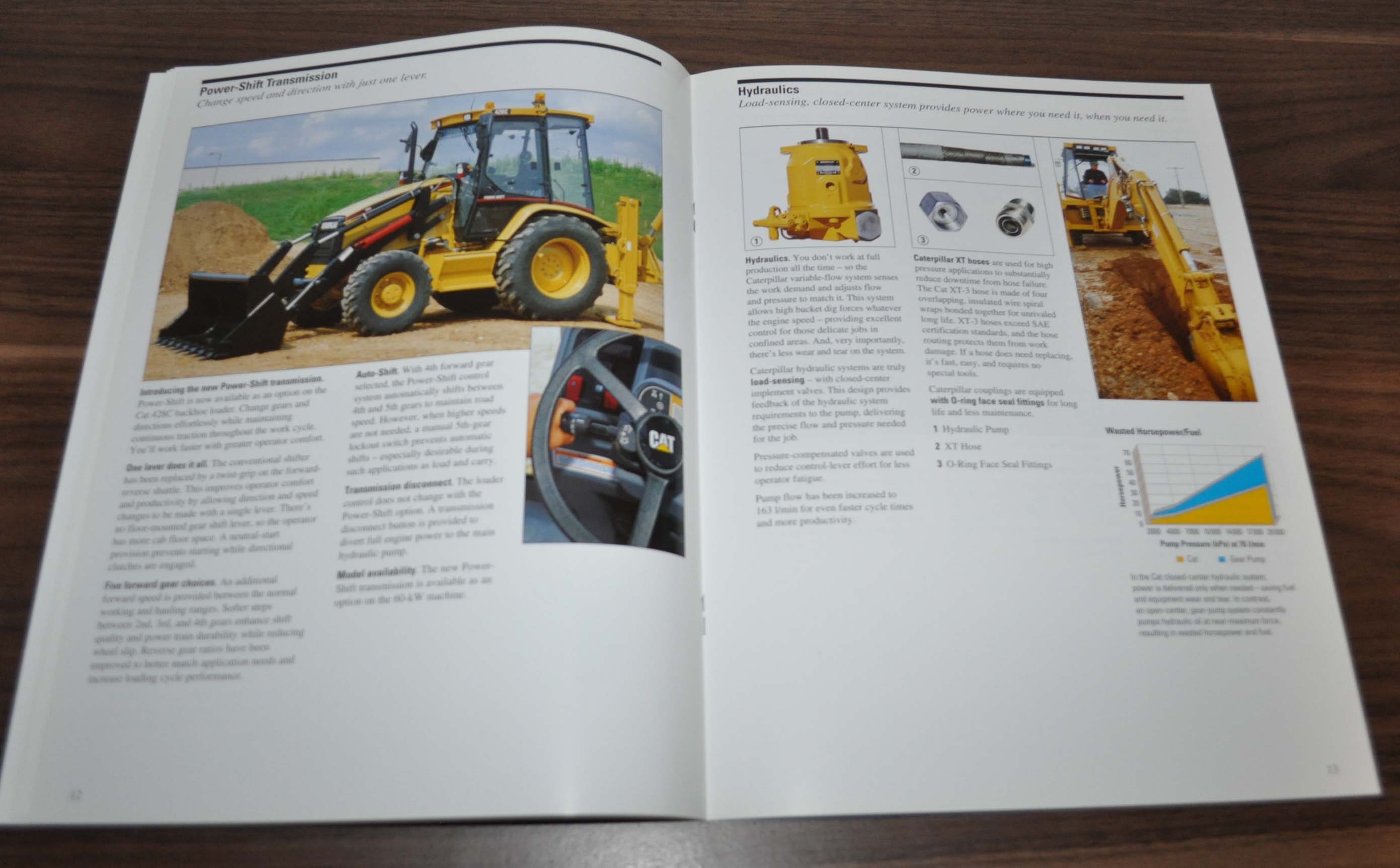 Caterpillar 428C Backhoe Loader Specification Technical Data Brochure ...