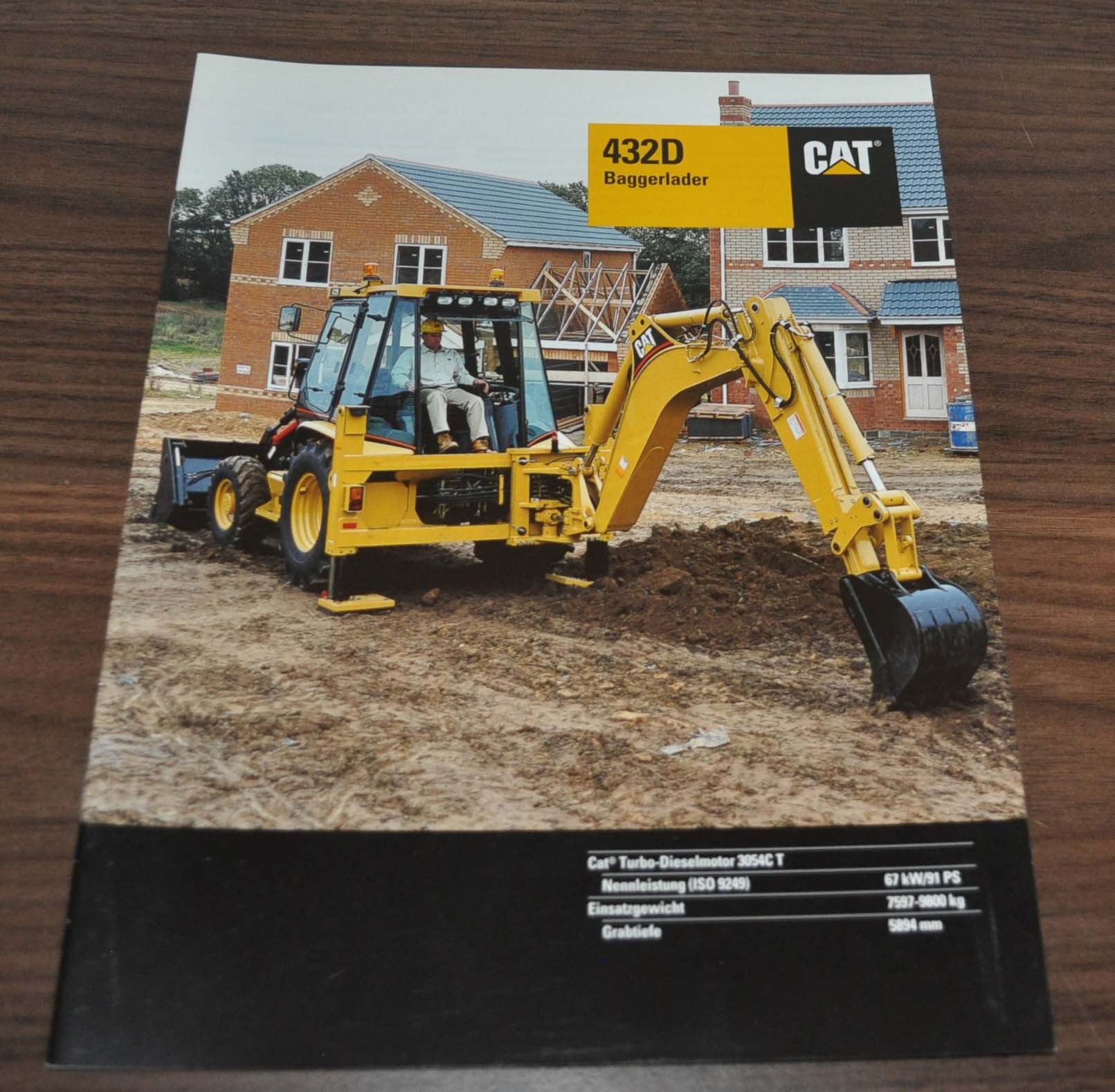 Caterpillar 432D Baggerlader Backhoe Loader Cat Specification Brochure ...
