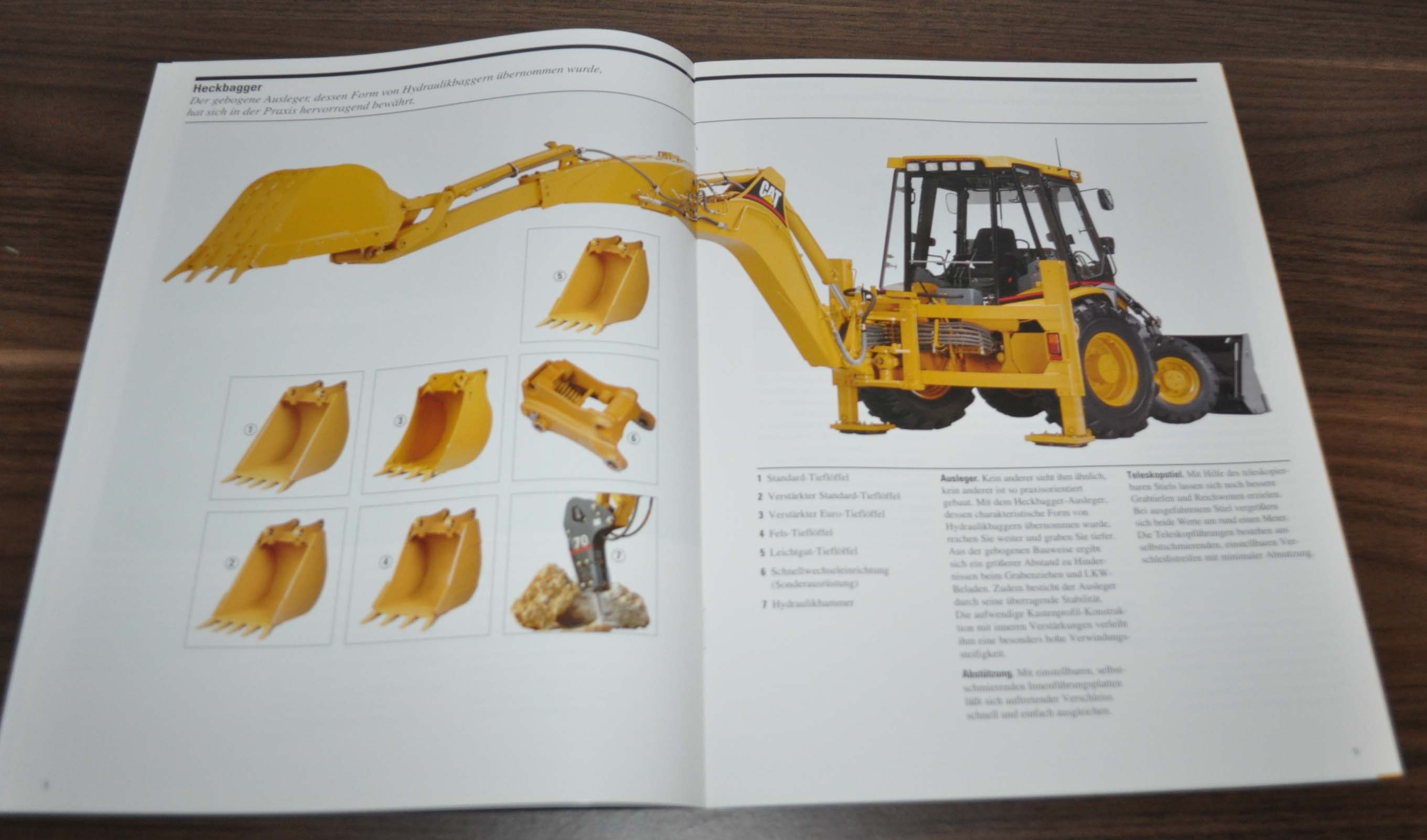 Caterpillar 438C Baggerlader Backhoe Loader Cat Specification Brochure Prospekt – AUTO BROCHURE