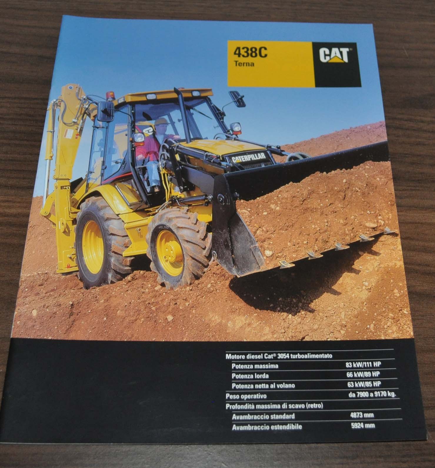 Caterpillar 438C Terna Backhoe Loader Specification Cat Brochure ...