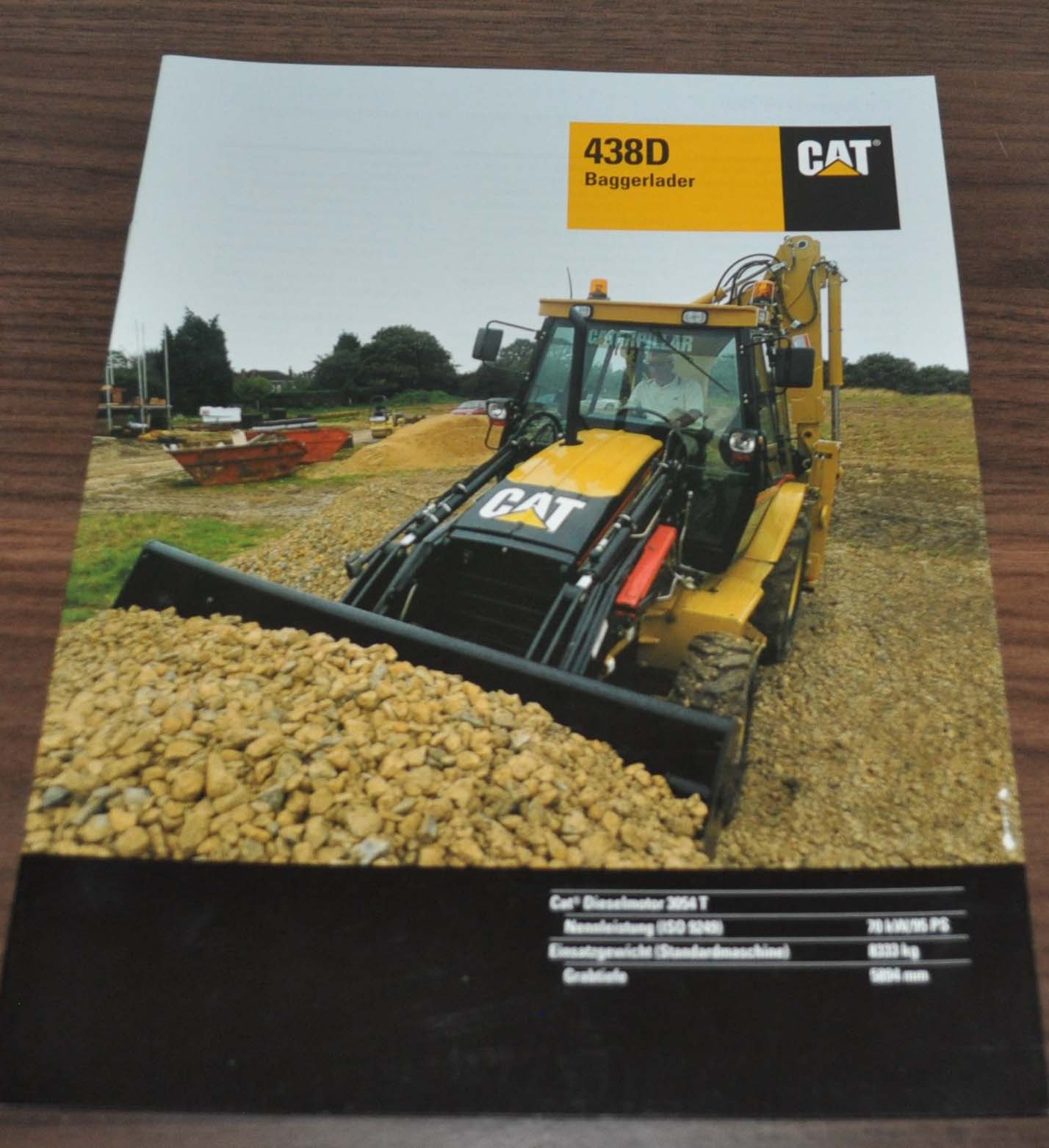 Caterpillar 438D Baggerlader Backhoe Loader Cat Specification Brochure ...