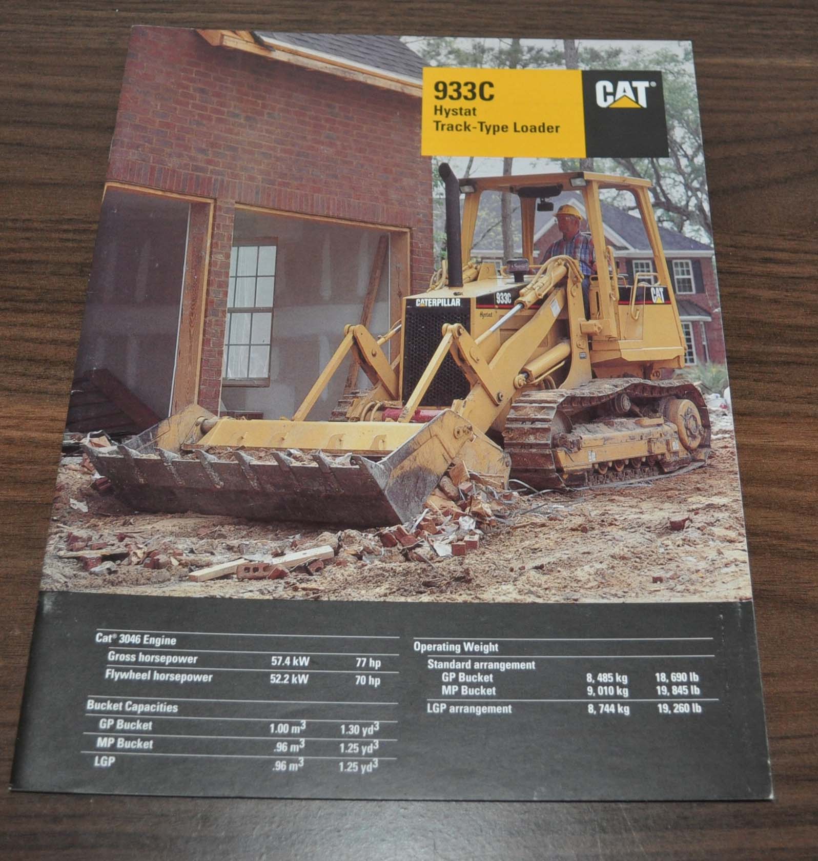 Caterpillar 933C Hystat Track-Type Loader Specification Brochure ...