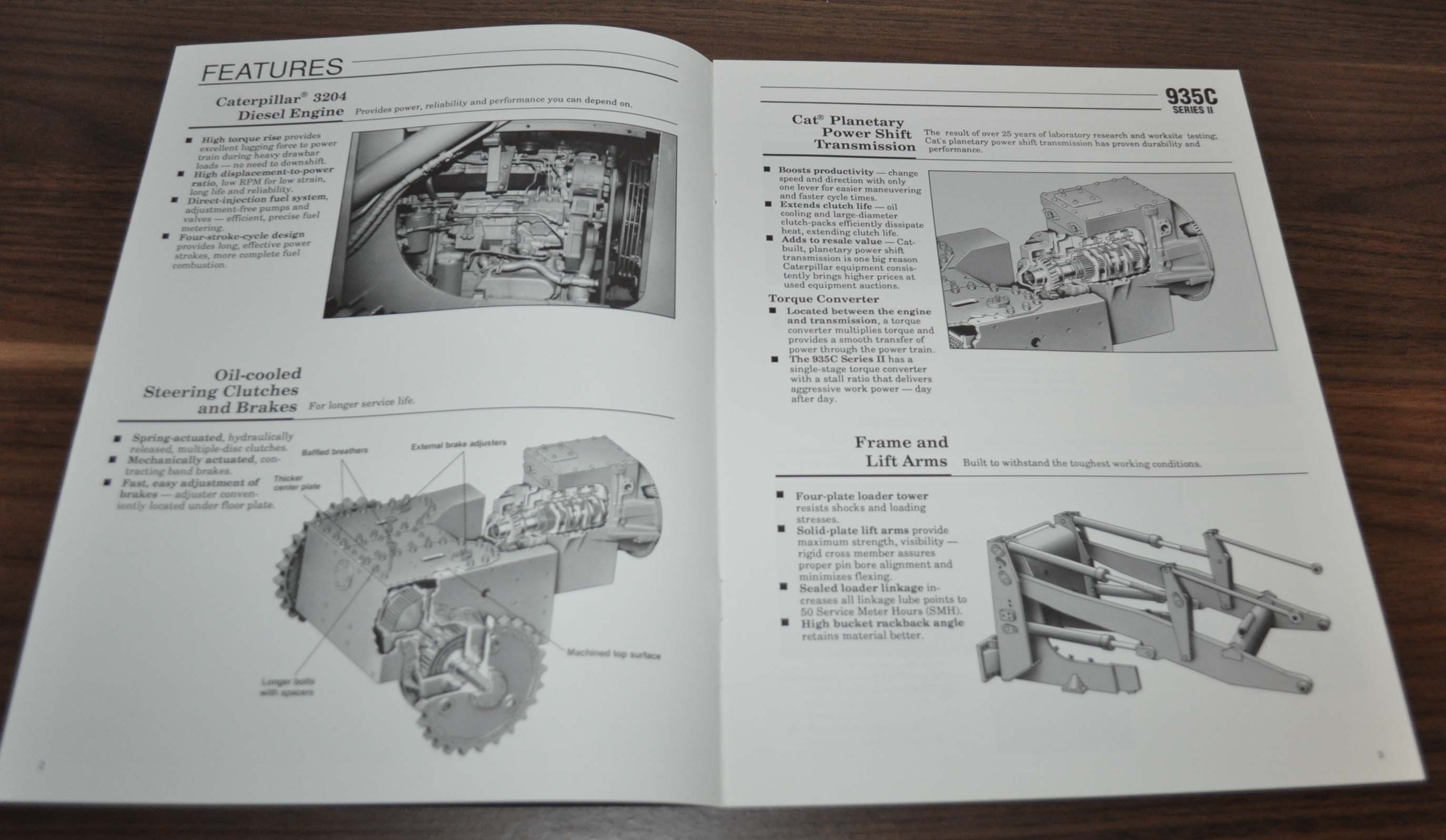 Caterpillar 935C Series II Track-Type Loader Specification Brochure ...