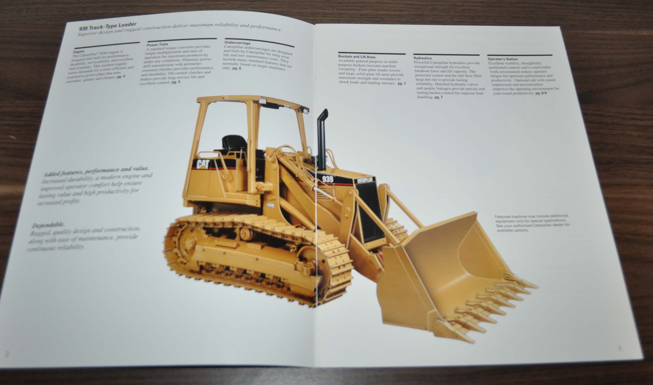 Caterpillar 939 Track-Type Loader Specification Technical Brochure ...