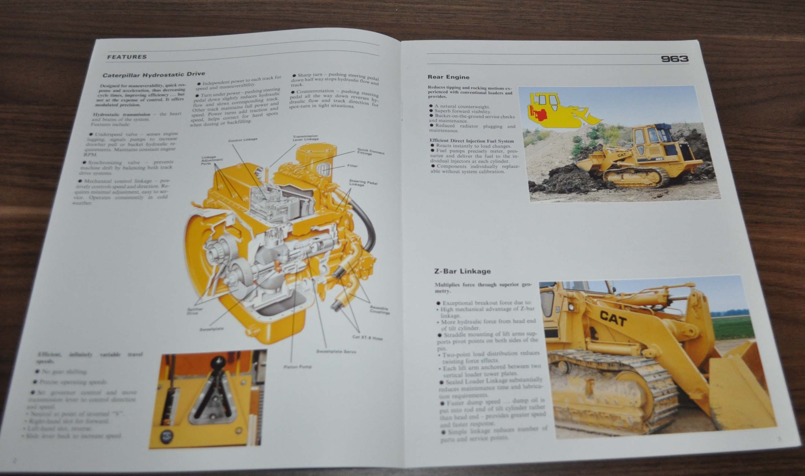 Caterpillar 963 Track-Type Loader Specification Technical Date Brochure ...