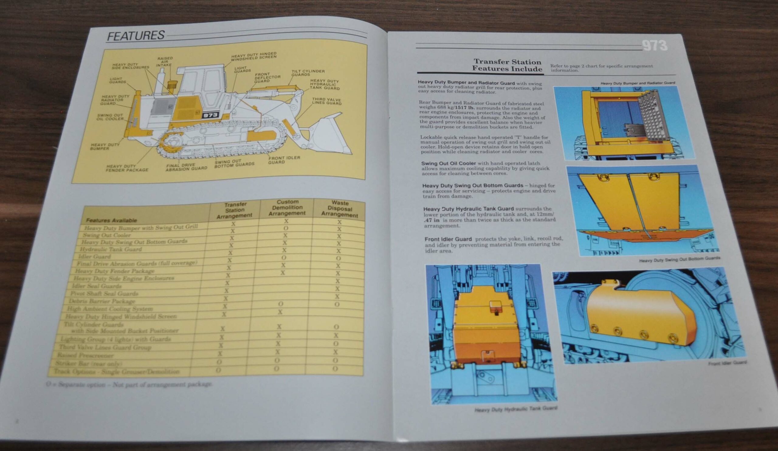 Caterpillar 973 Waste Disposal Demolition Track-Type Loader Brochure ...