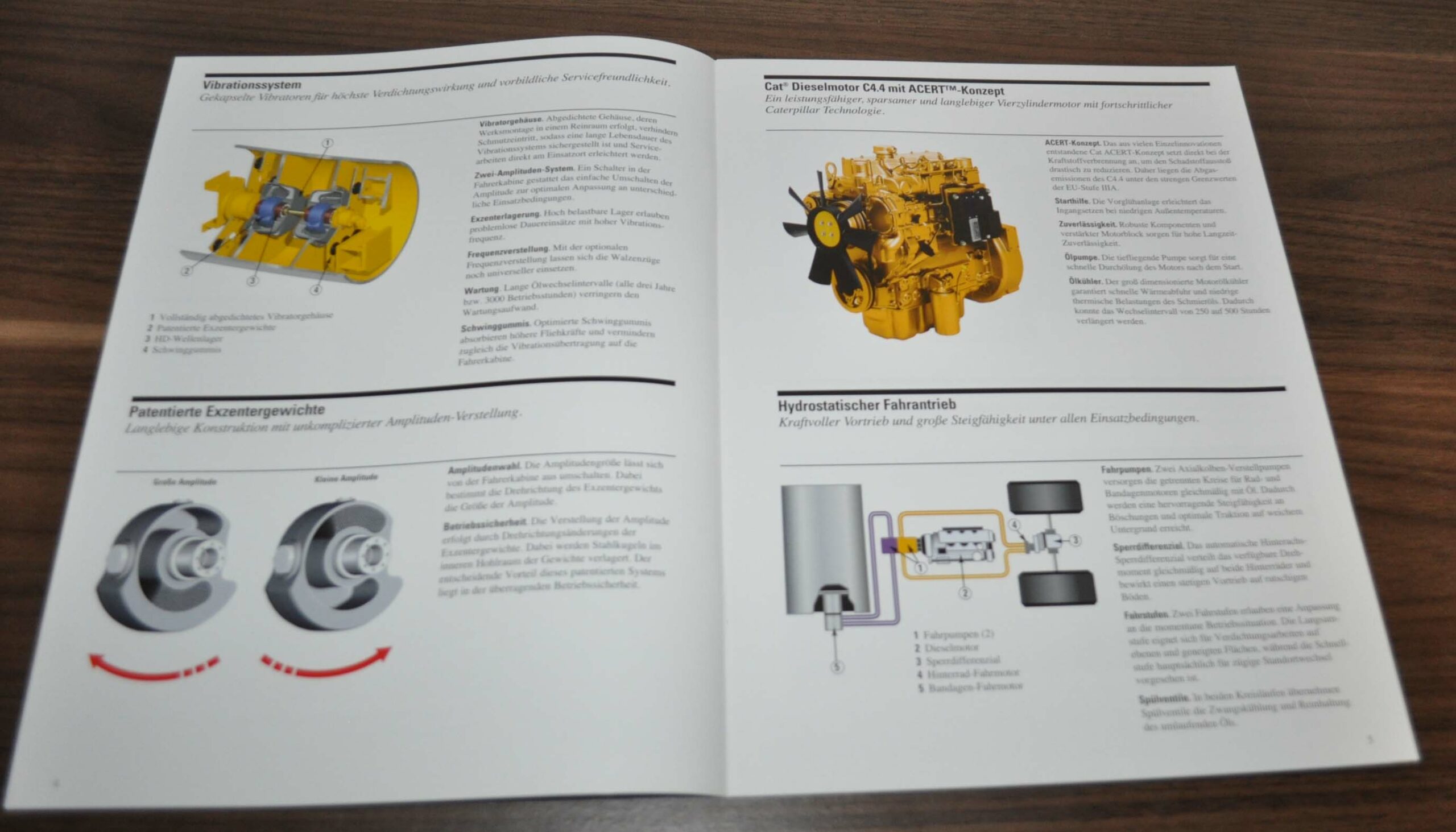 Caterpillar CS54 CP54 XT Walzenzuge Vibratory Soil Compactor Brochure ...