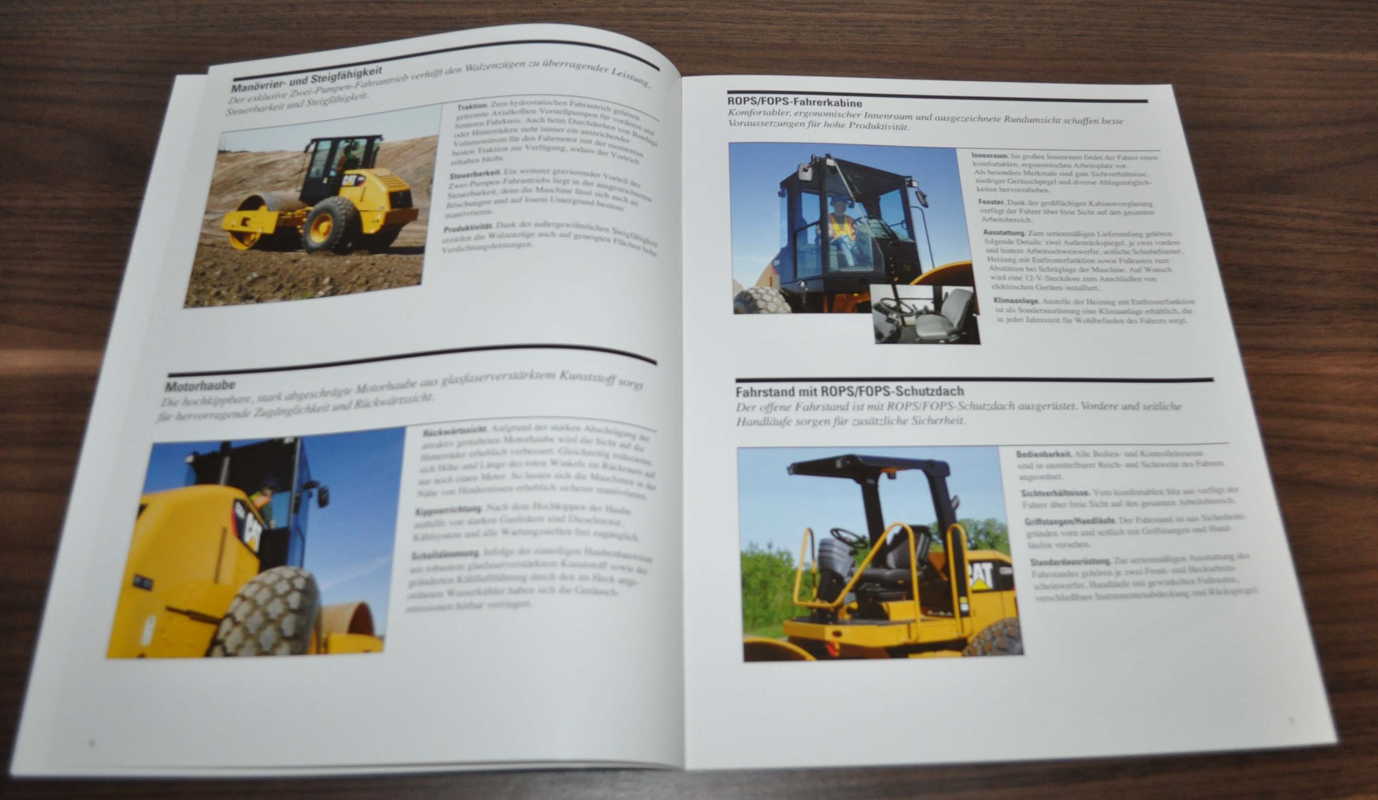 Caterpillar CS54 CP54 XT Walzenzuge Vibratory Soil Compactor Brochure ...