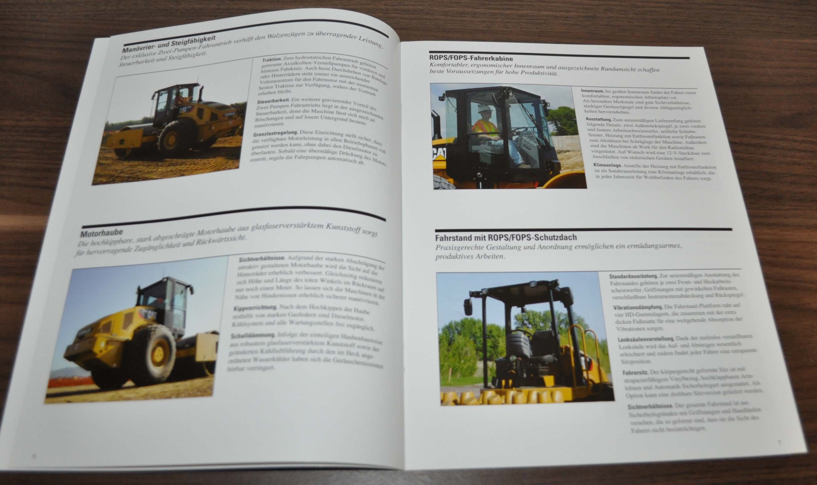 Caterpillar CS76 CP76 XT Walzenzug Soil Compactor Brochure Prospekt DE ...