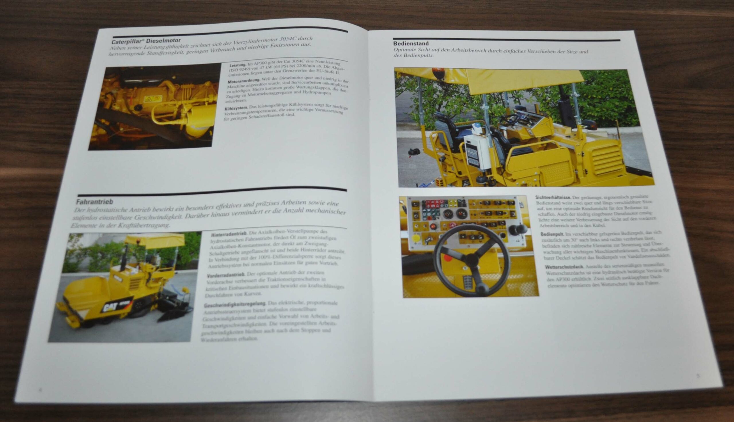 Caterpillar AP300 Asphaltfertiger Asphalt Paver Specification Brochure ...