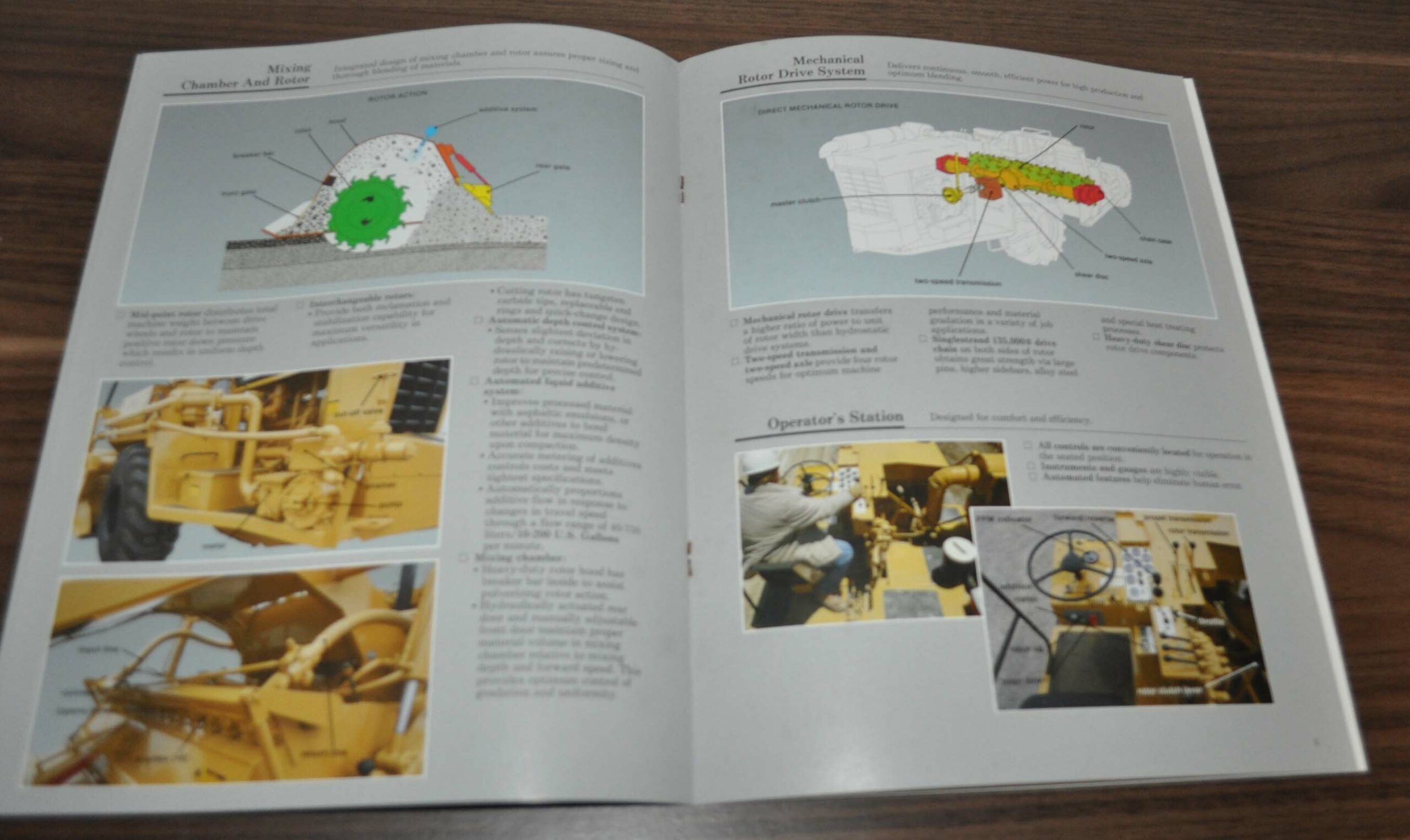 Caterpillar RR-250 Road Reclaimer Specification Brochure Prospekt ...