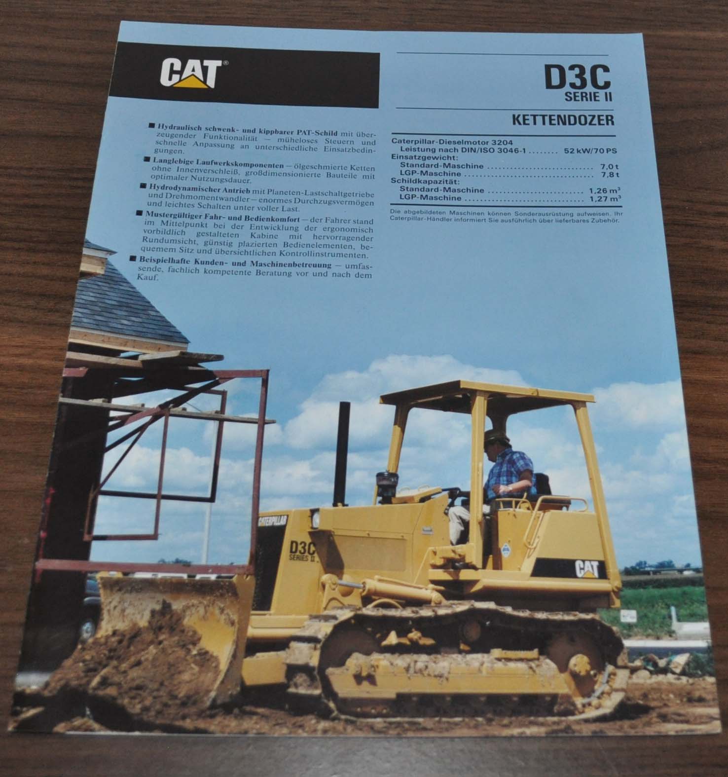 Caterpillar D3С Kettendozer Tractor Specification Cat Brochure Prospekt ...