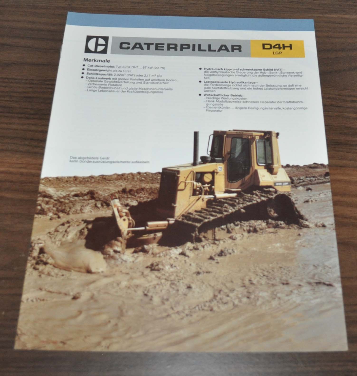 Caterpillar D4H LGP Dozer Tractor Specification Technical Brochure ...