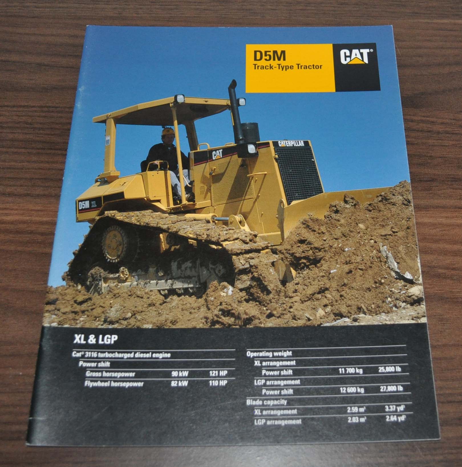 Caterpillar D5M Dozer Tractor Specification Cat Technical Data Brochure ...