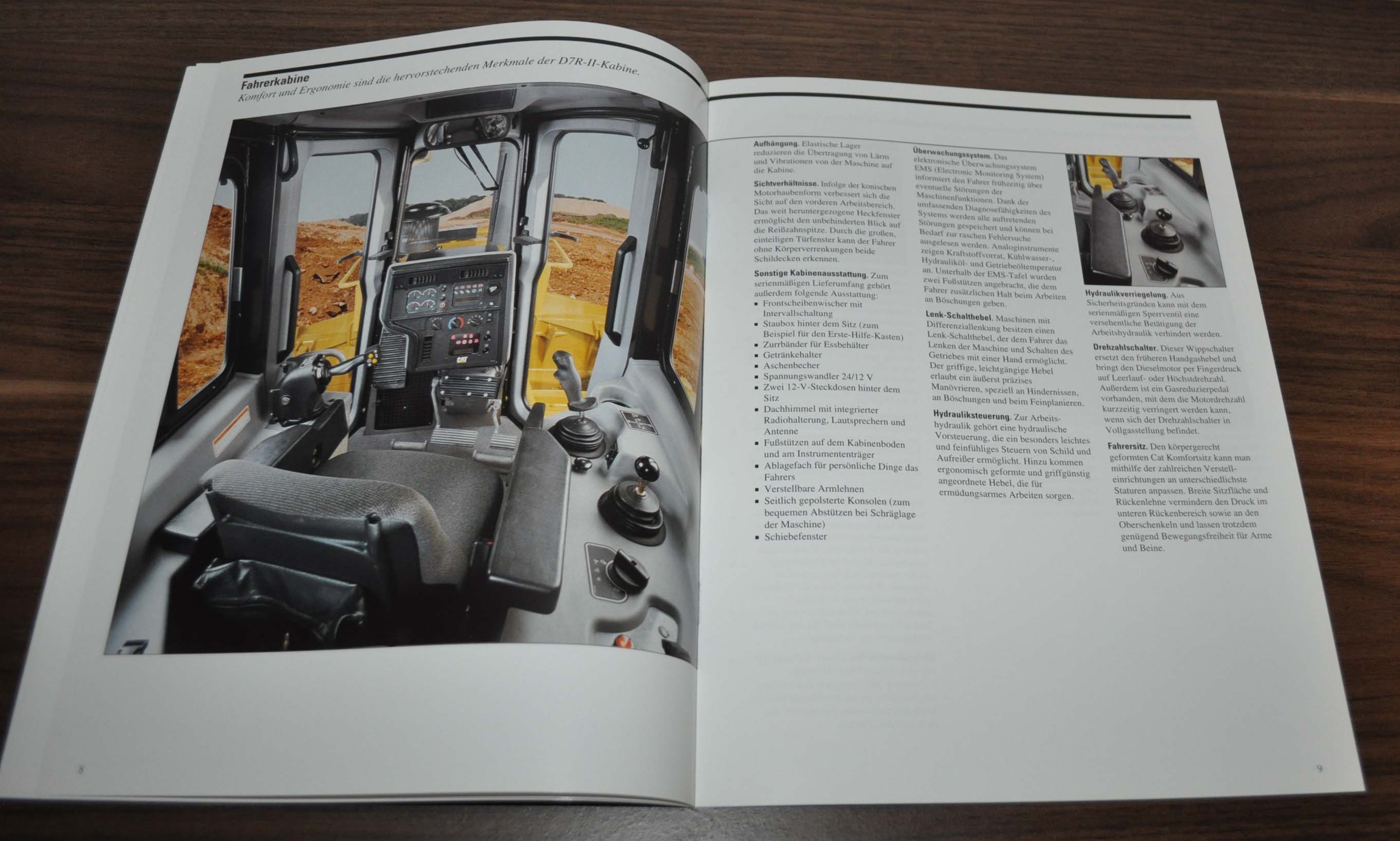 Caterpillar D7R Kettendozer Tractor Specification Cat Brochure Prospekt ...