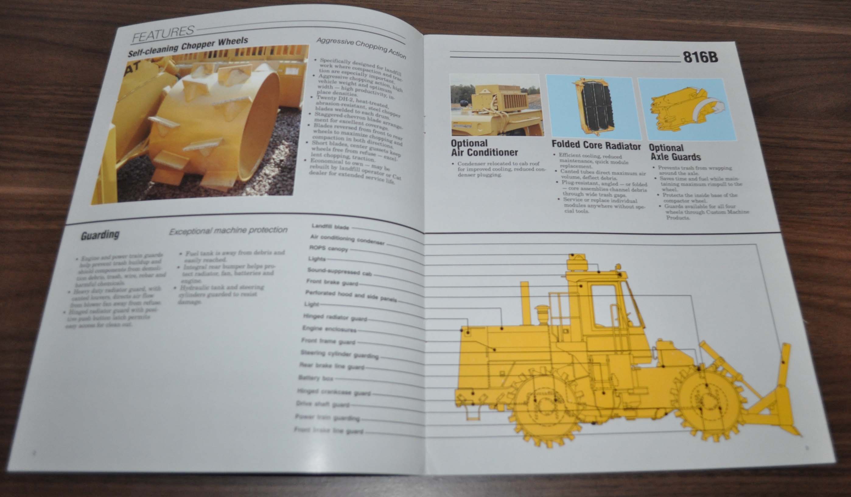 Caterpillar 816B Landfill Compactor Specification Cat Brochure Prospekt ...