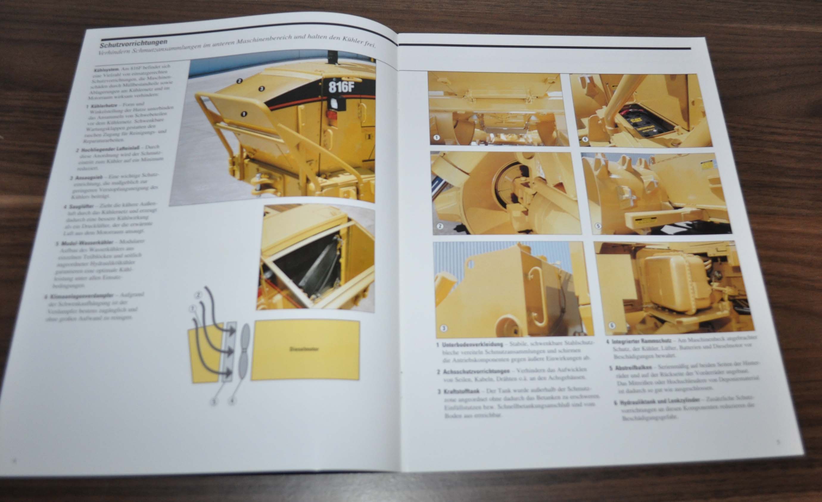 Caterpillar 816F Mullverdichter Compactor Specification Cat Brochure ...