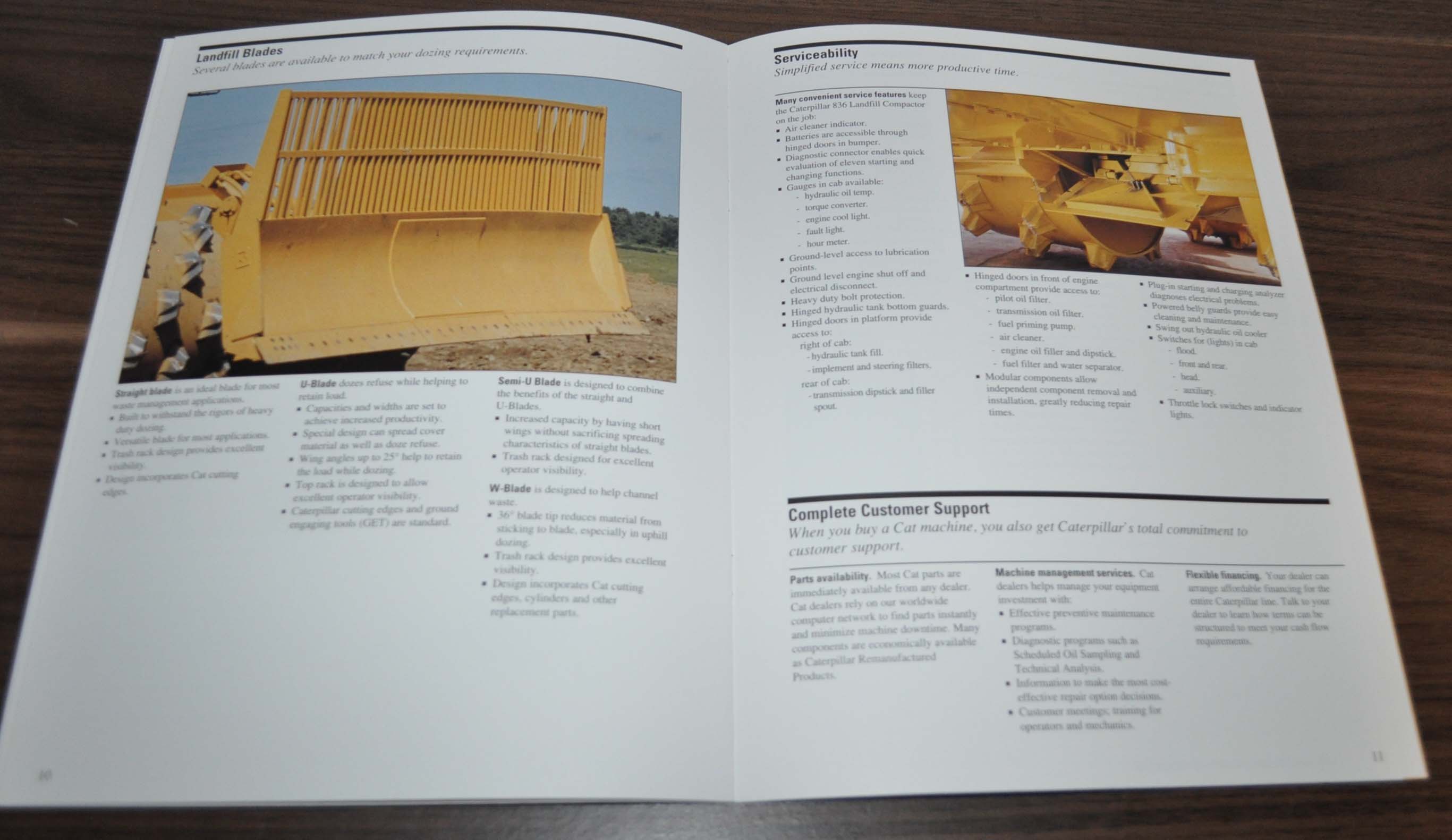 Caterpillar 836 Landfill Compactor Specification Cat Brochure Prospekt ...