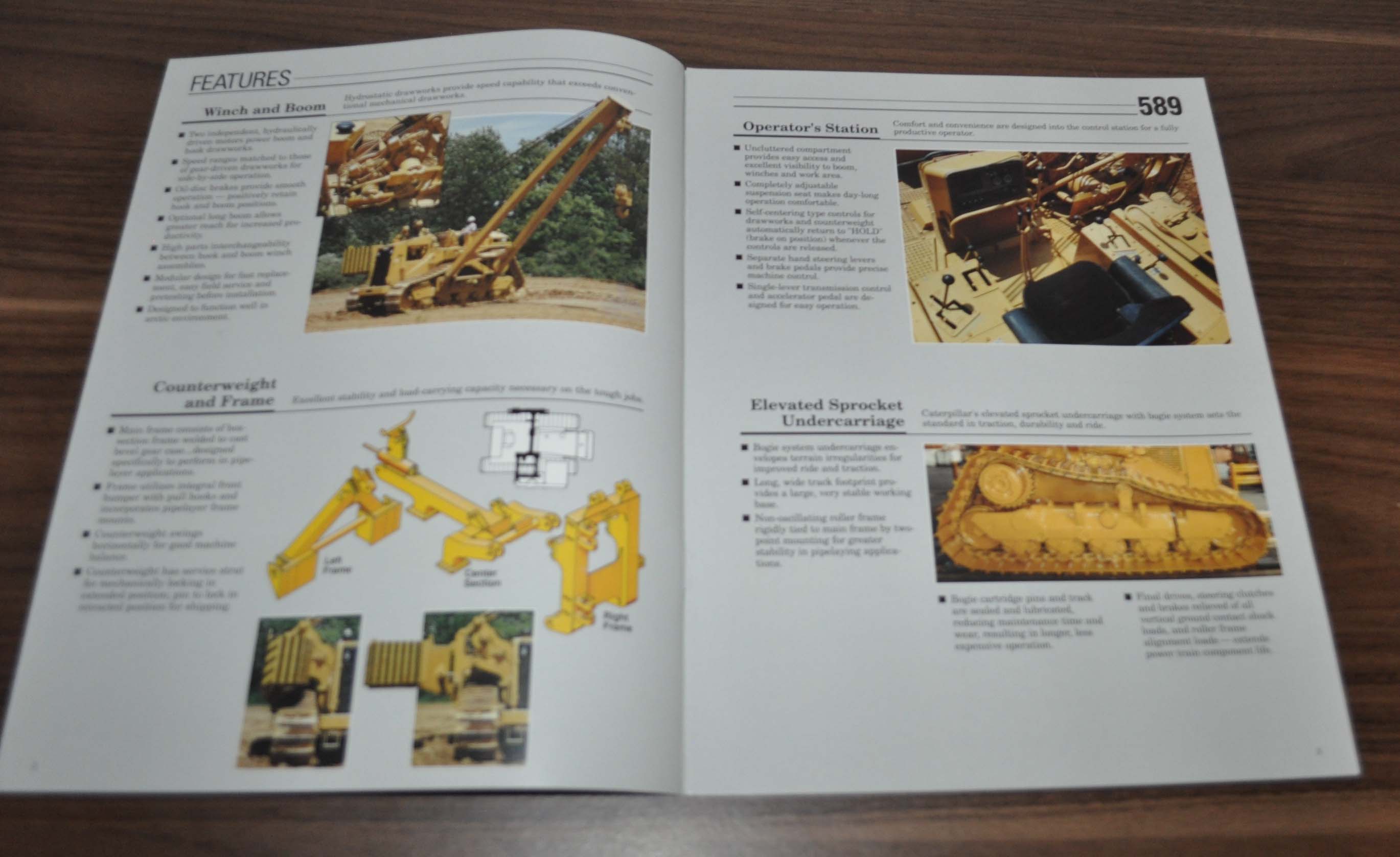 Caterpillar 589 Pipelayer Tractor Specification Technical Cat Brochure ...