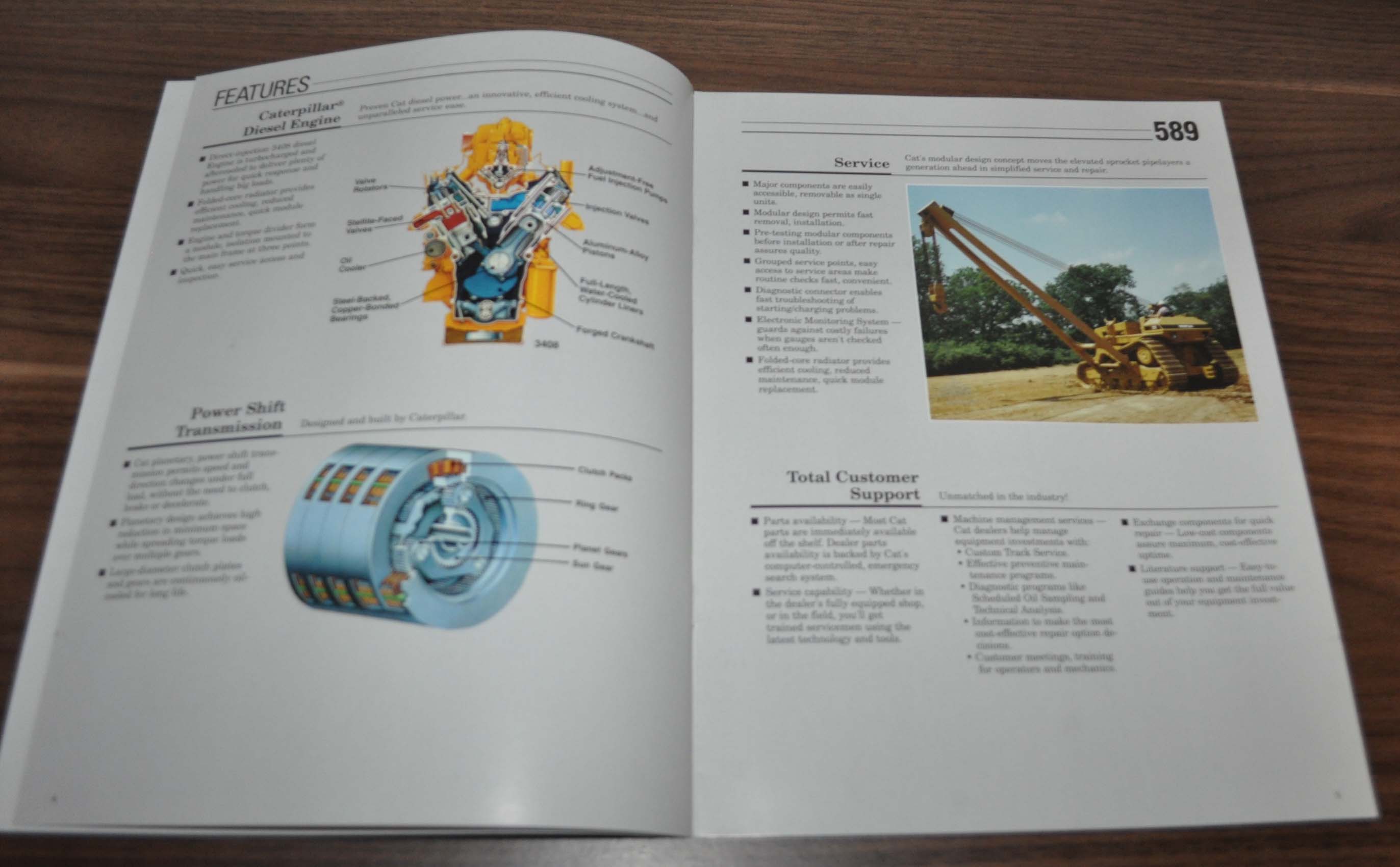 Caterpillar 589 Pipelayer Tractor Specification Technical Cat Brochure ...