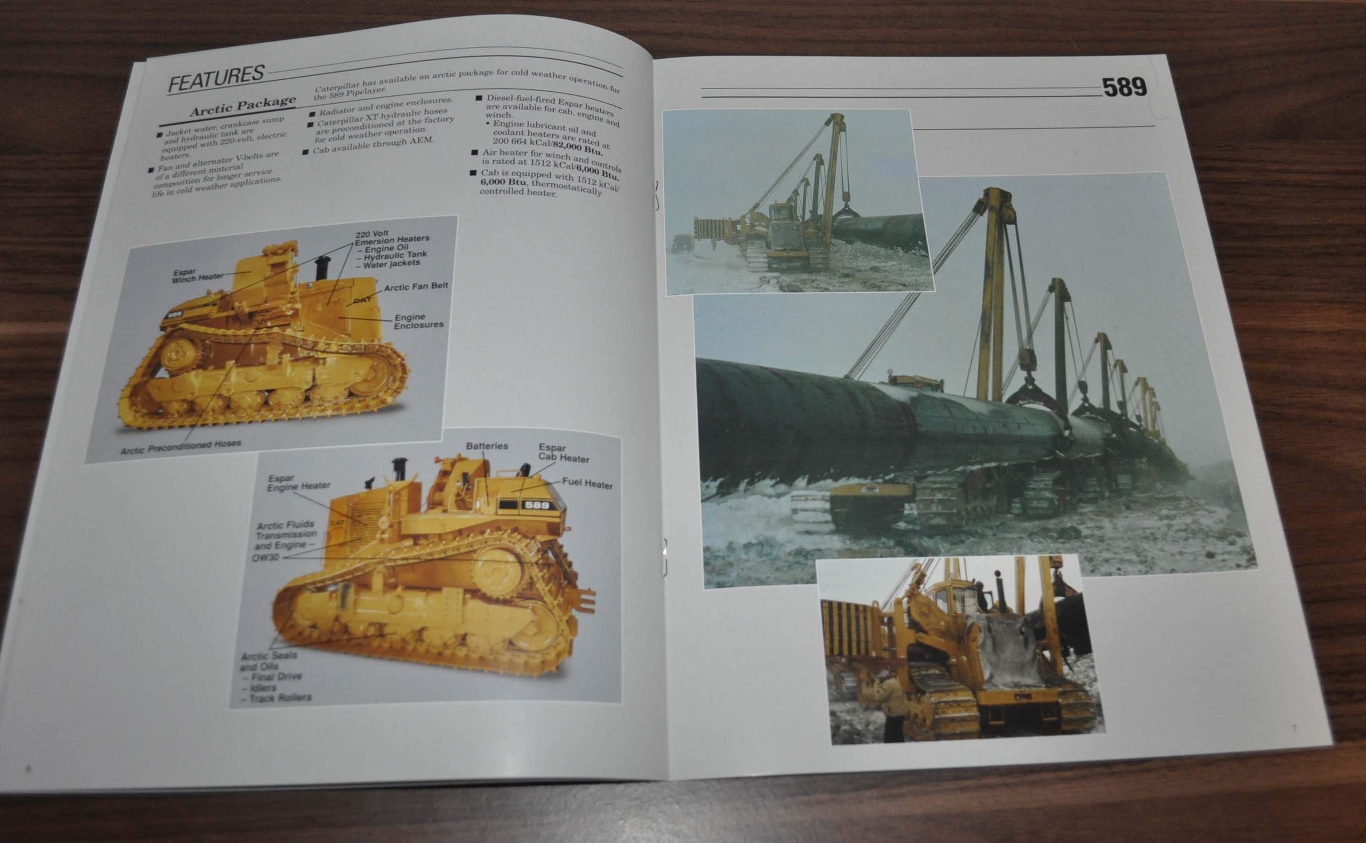 Caterpillar 589 Pipelayer Tractor Specification Technical Cat Brochure ...