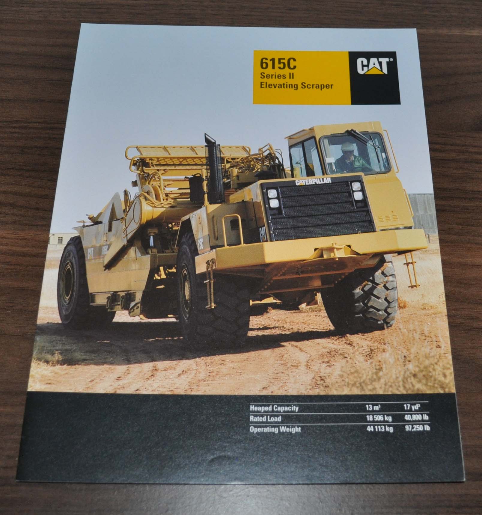 Caterpillar 615C Elevating Scraper Cat Specification Technical Brochure ...