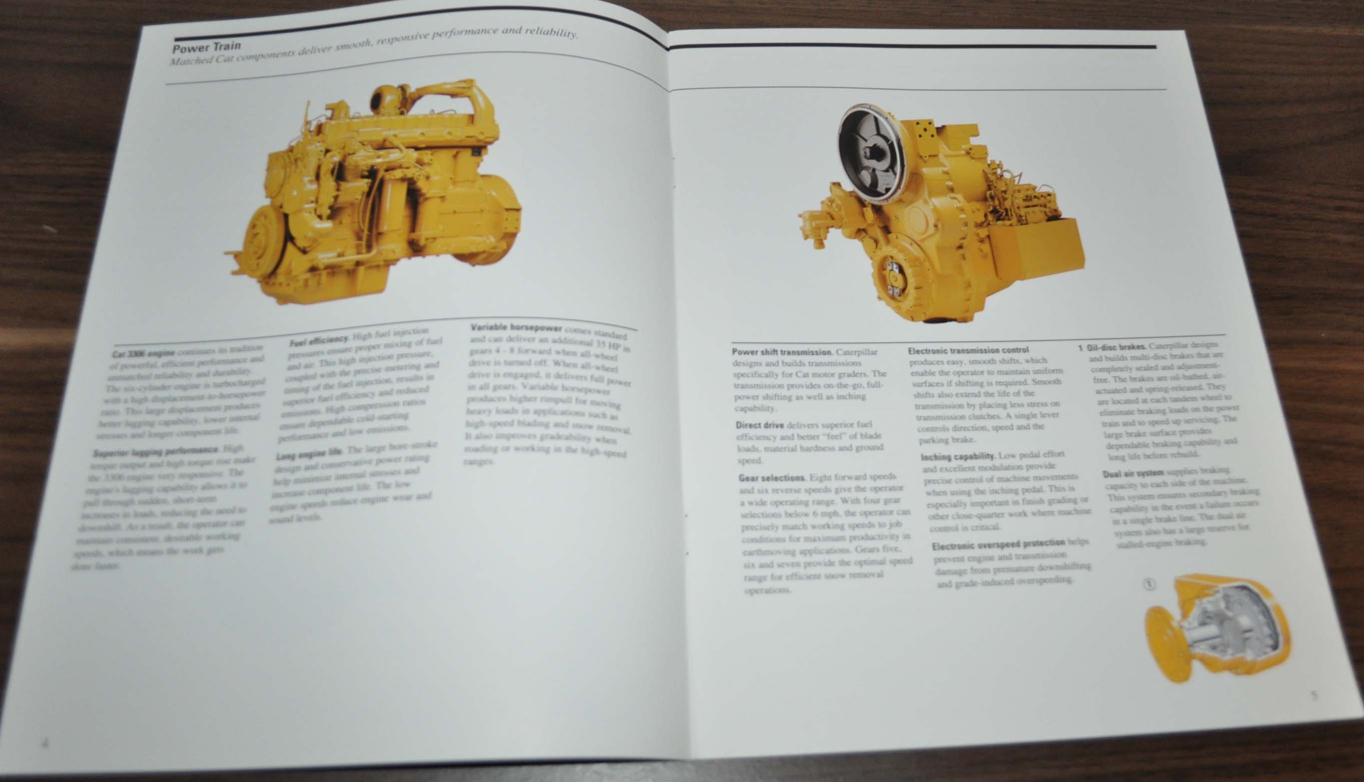 Caterpillar 143H Motor Grader Specification Technical Data Cat Brochure ...