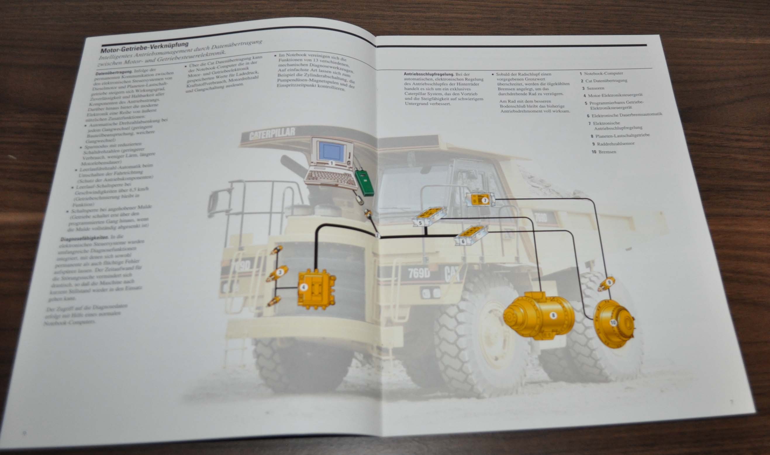 Caterpillar 769D Muldenkipper Truck Dump Dumper Specification Brochure ...