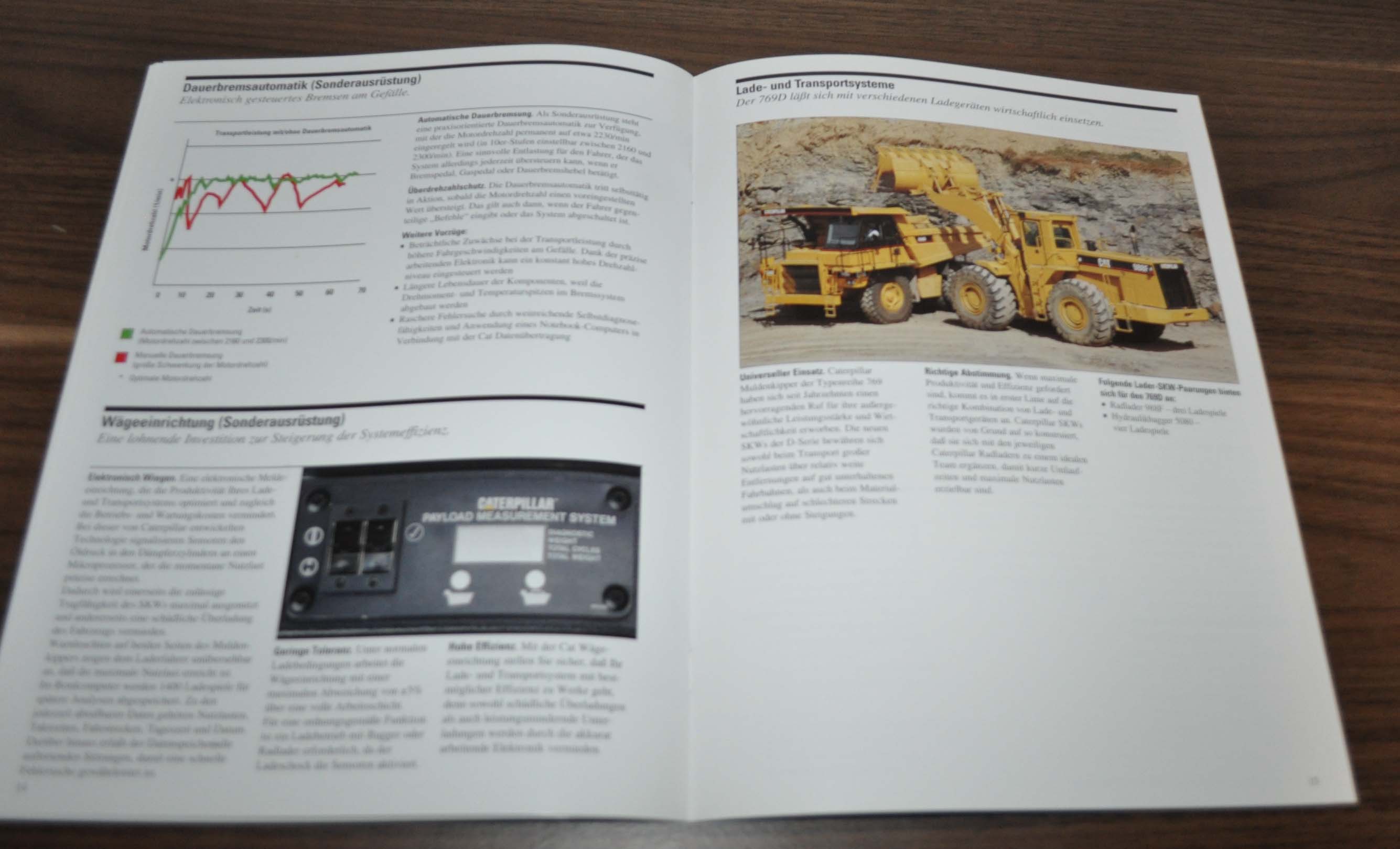 Caterpillar 769D Muldenkipper Truck Dump Dumper Specification Brochure ...
