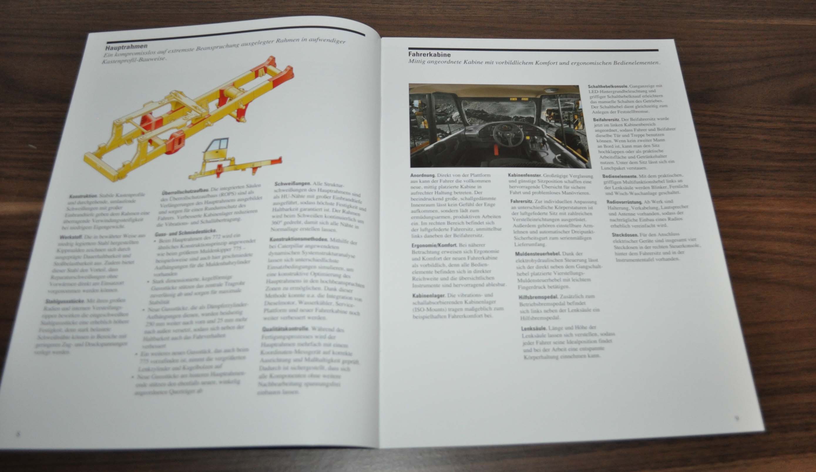 Caterpillar 772 Muldenkipper Truck Dump Dumper Specification Brochure ...