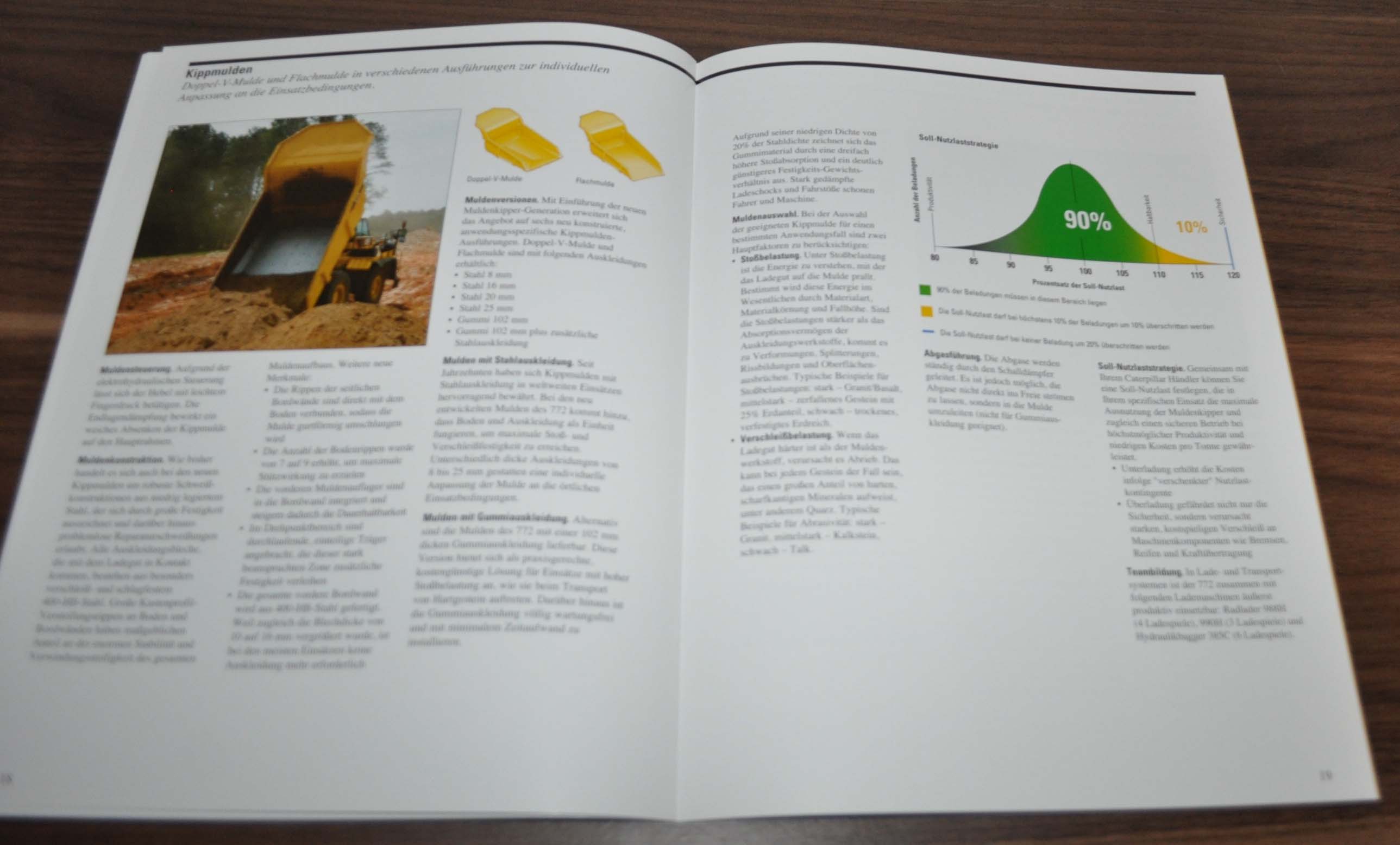 Caterpillar 772 Muldenkipper Truck Dump Dumper Specification Brochure ...