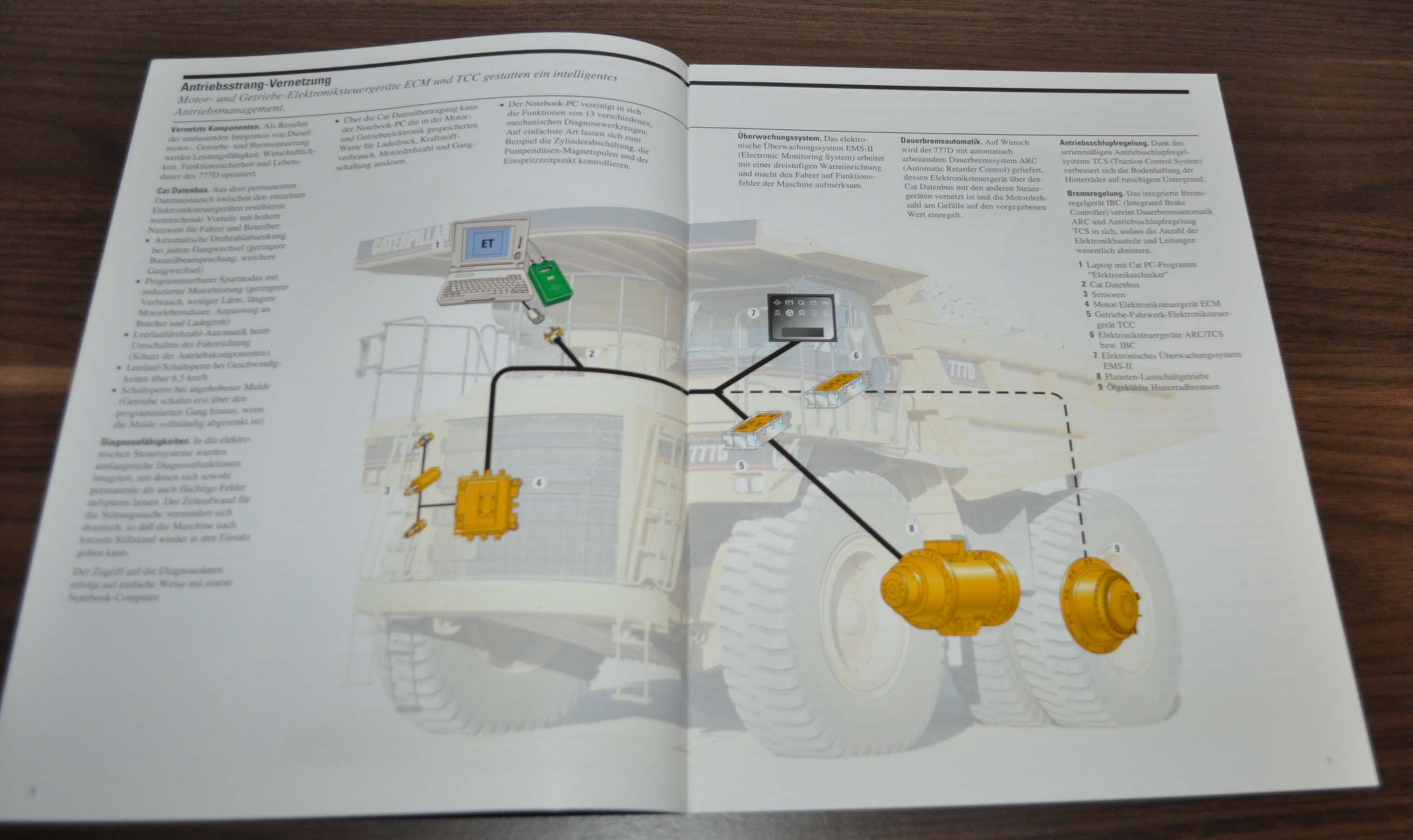 Caterpillar 777D Muldenkipper Truck Dump Dumper Specification Brochure ...