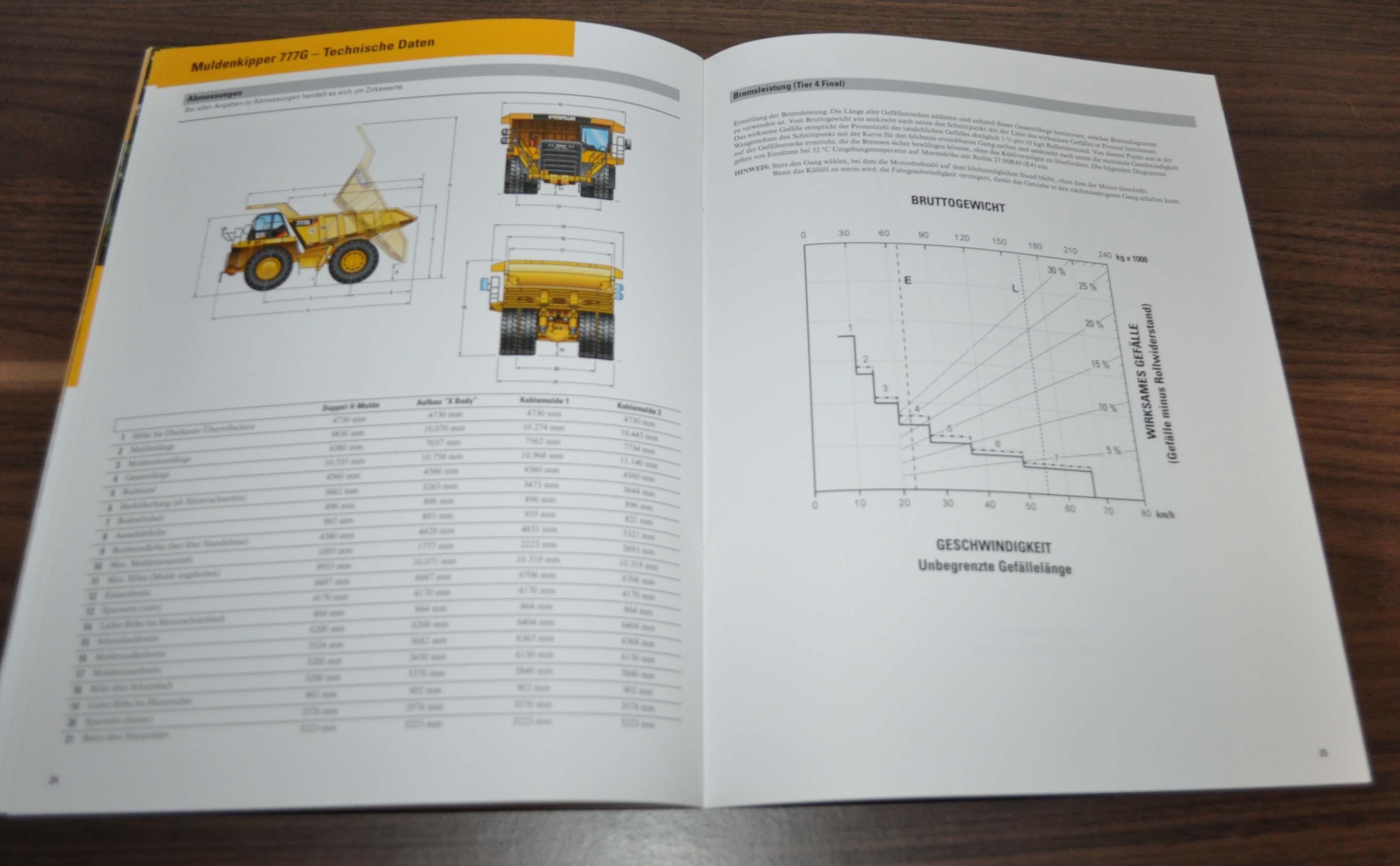 Caterpillar 777G Muldenkipper Truck Dump Dumper Specification Brochure ...