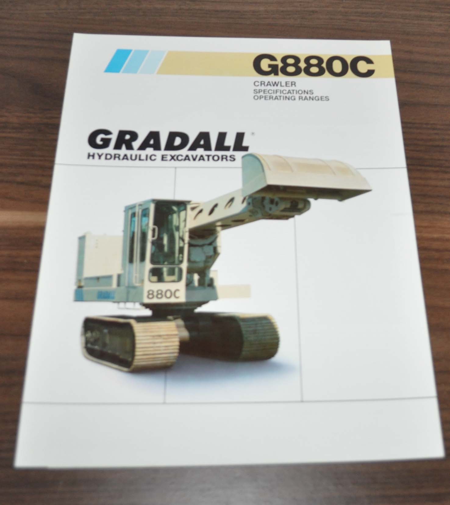 Gradall G880C Crawler Hydraulic Excavators Specification Brochure ...