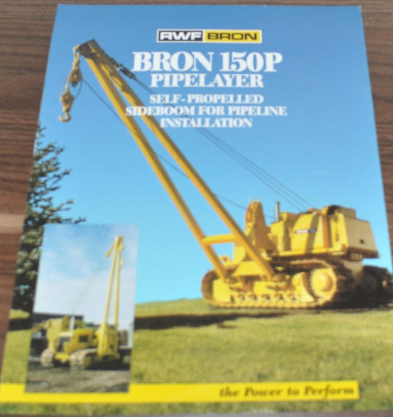 RWF Bron 150P Pipelayer Tractor Specification Brochure Prospekt – AUTO ...