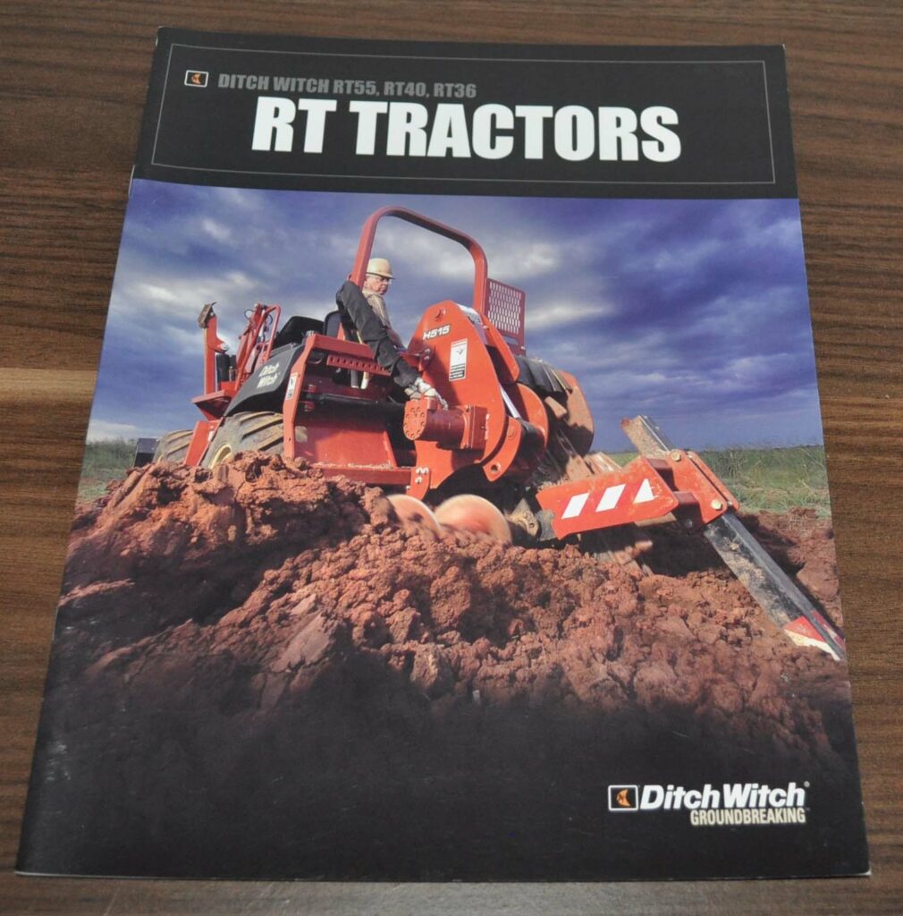 Ditch Witch RT Tractor Trencher Plow Cable Layer Excavator Brochure ...