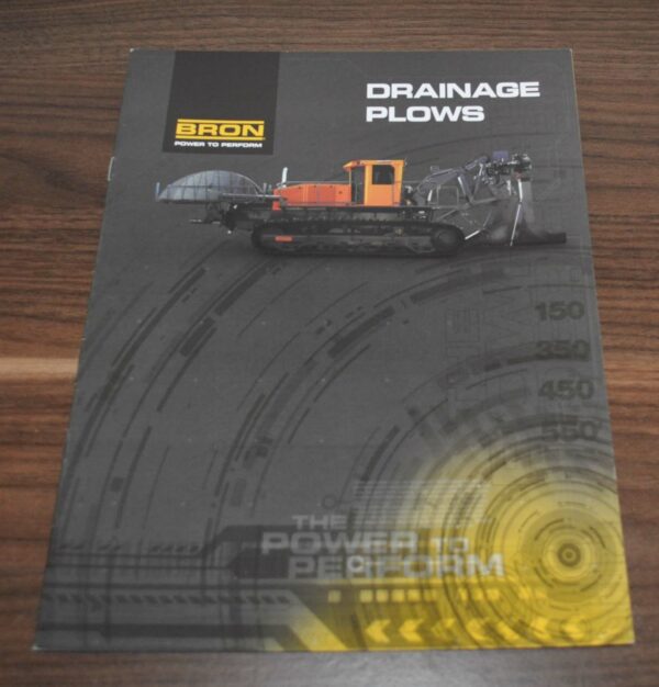 RWF Bron Self Propelled Drainage Plows Crawler Tractor Brochure ...
