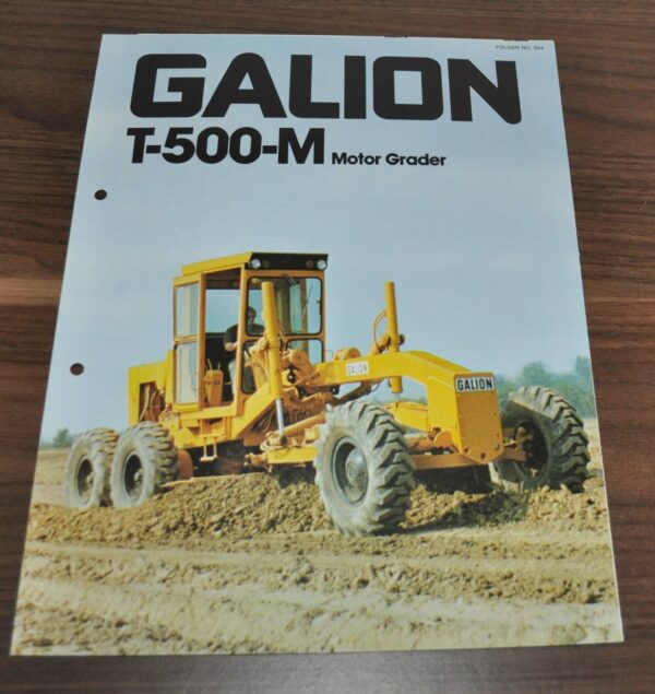 Galion A-500-M Motor Grader Specifications Brochure Prospekt – AUTO ...