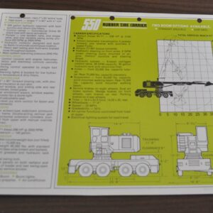 Barko 550 Lift Logging Rubber Tire Carrier Crane Specification Brochure ...