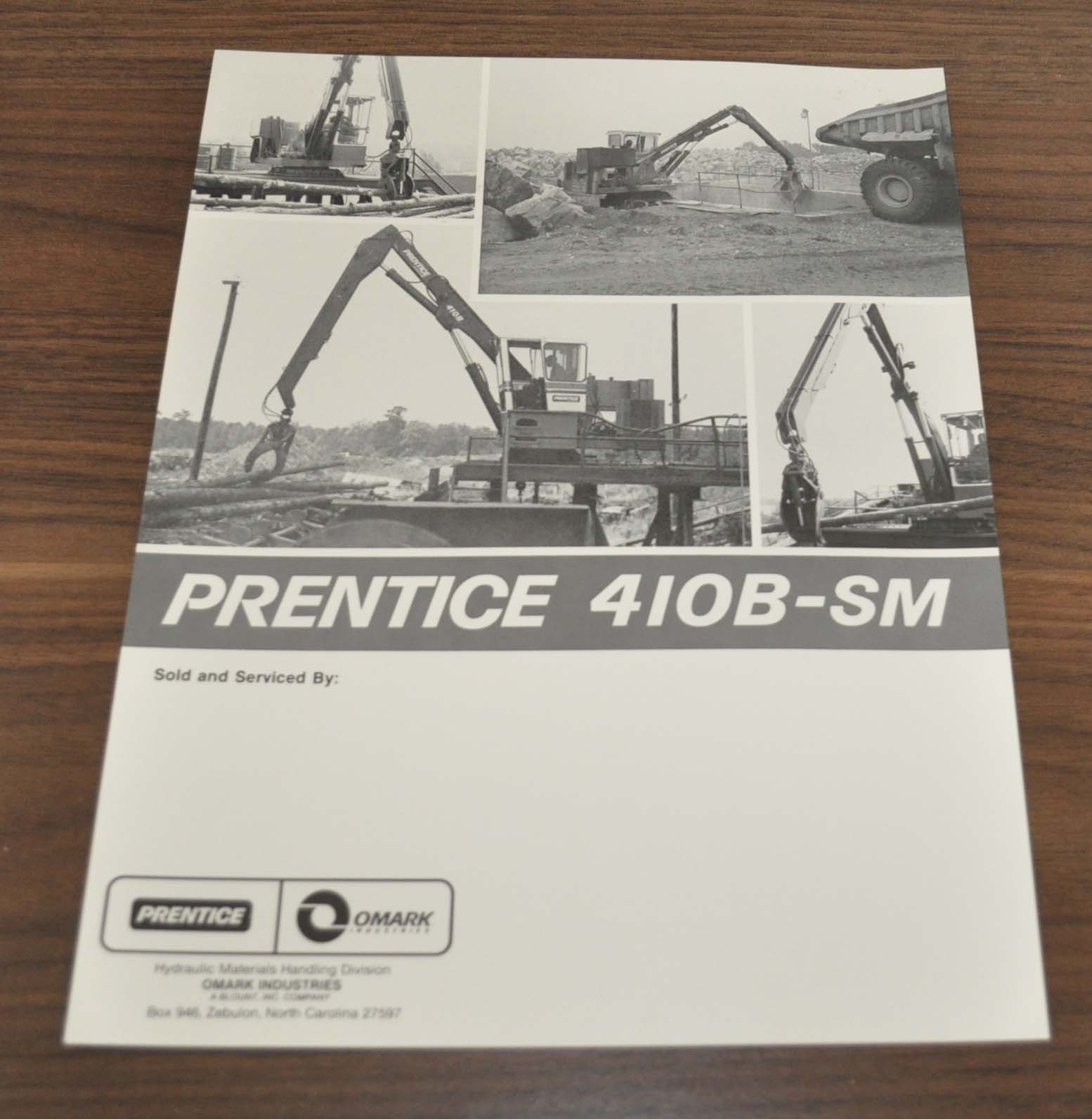 Prentice 410B-SM Logging Truck Hydraulics Crane Specifications Brochure ...