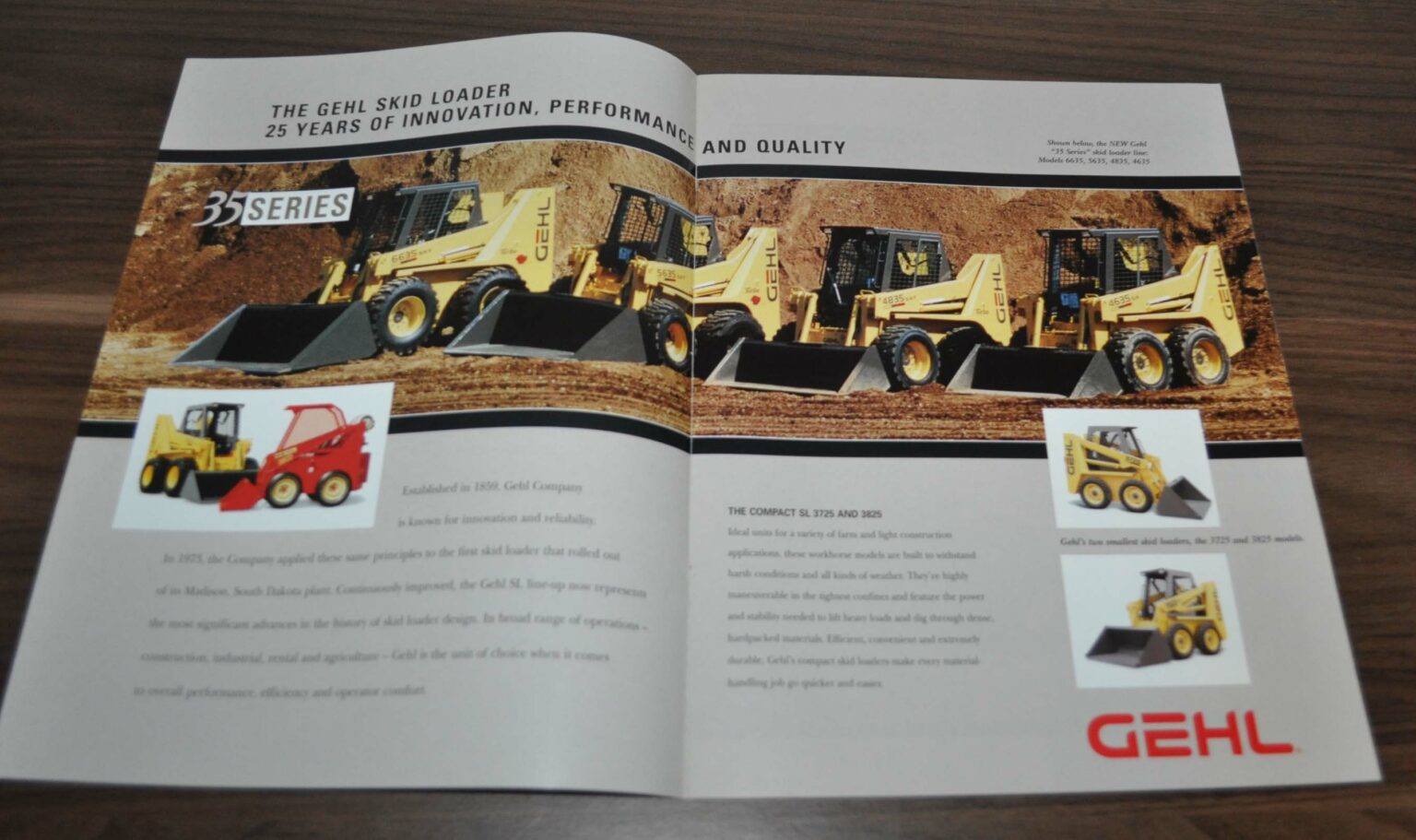 Gehl Range Line Skid Compact Loader Specifications Brochure Prospekt ...
