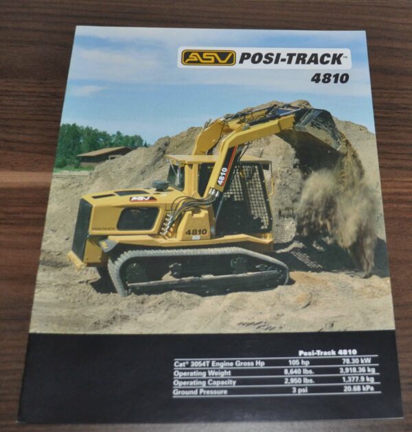 ASV Posi-Track Loader MD 4810 Crawler Tractor Specification Brochure ...