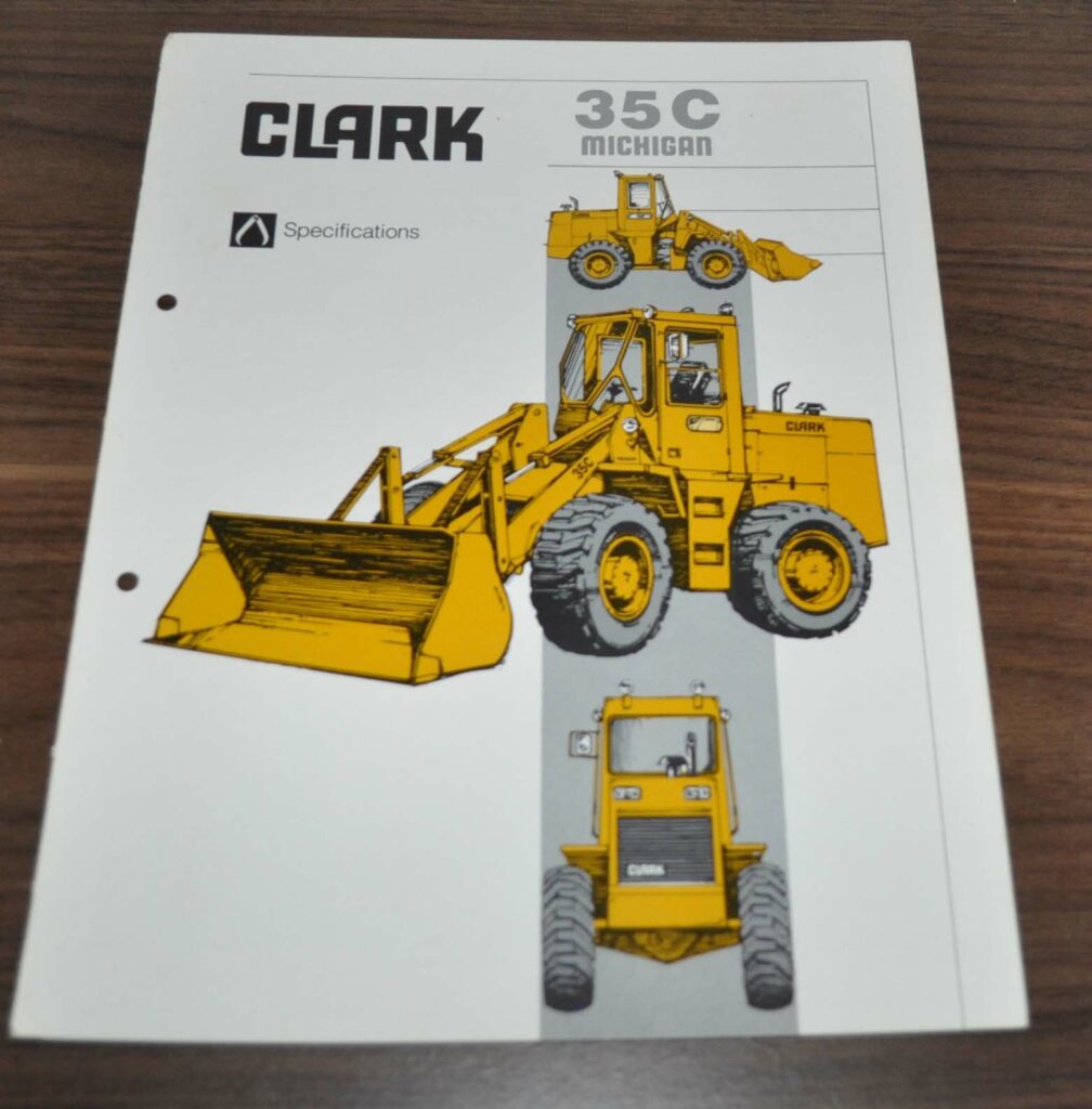 Clark Michigan 35C Wheel Loader Specifications Brochure Prospekt – AUTO ...