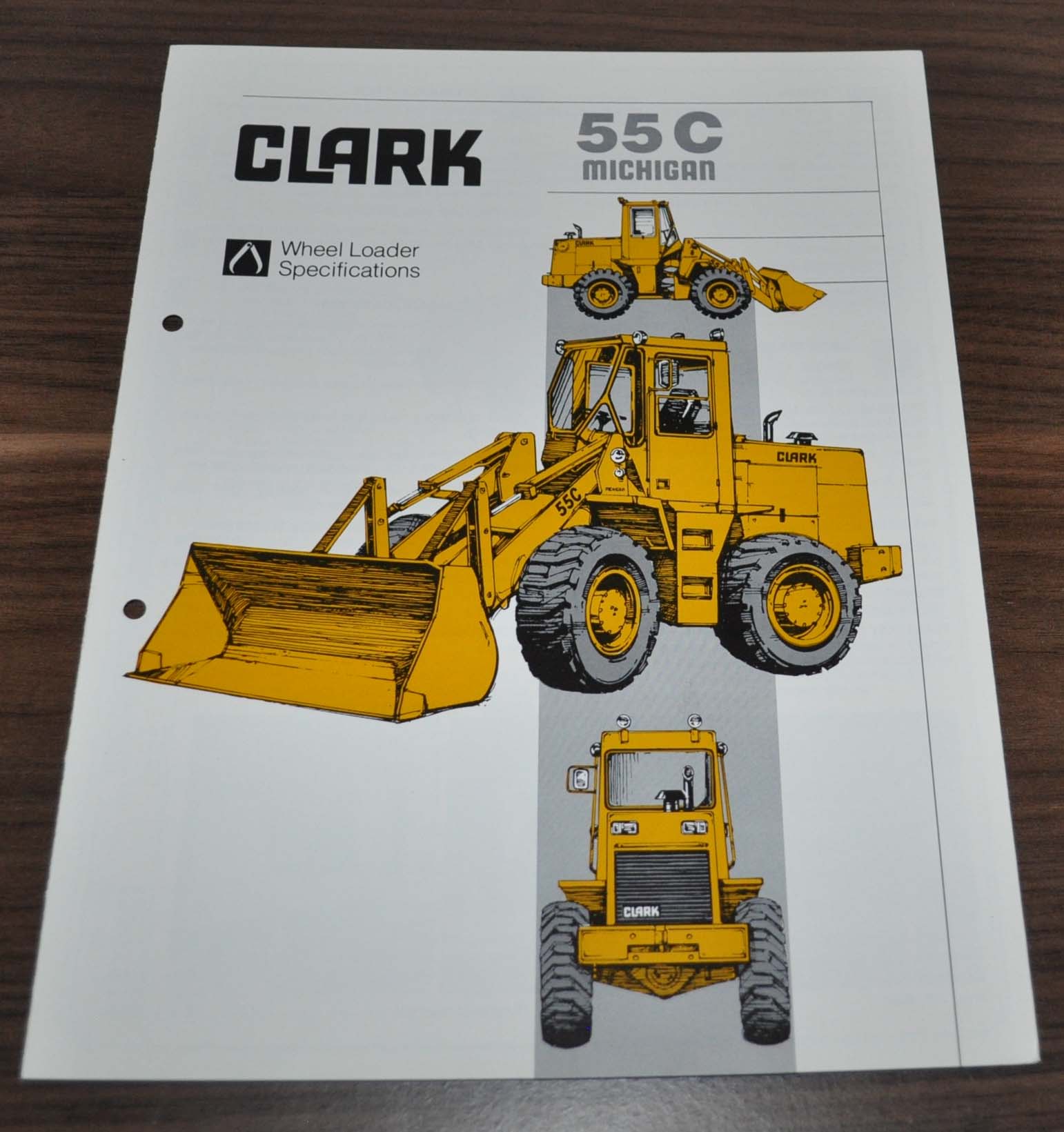 Clark Michigan 55C Wheel Loader Specifications Brochure Prospekt – AUTO ...