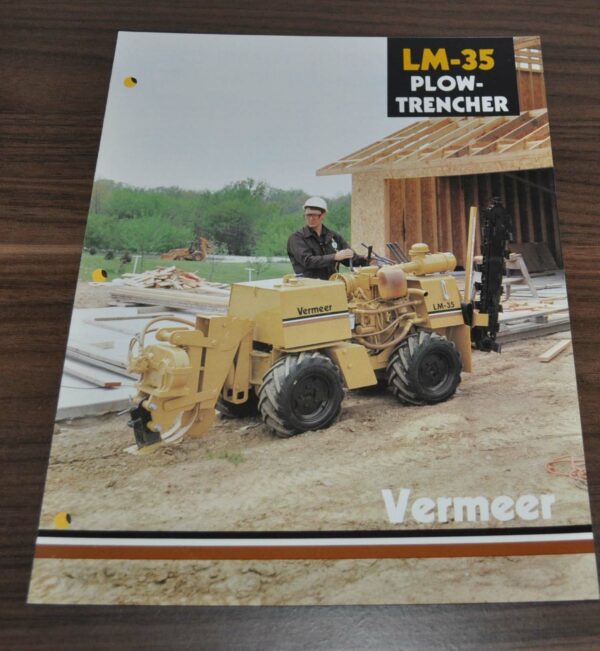 Vermeer LM35 Plow Trencher Specifications Brochure Prospekt – AUTO BROCHURE