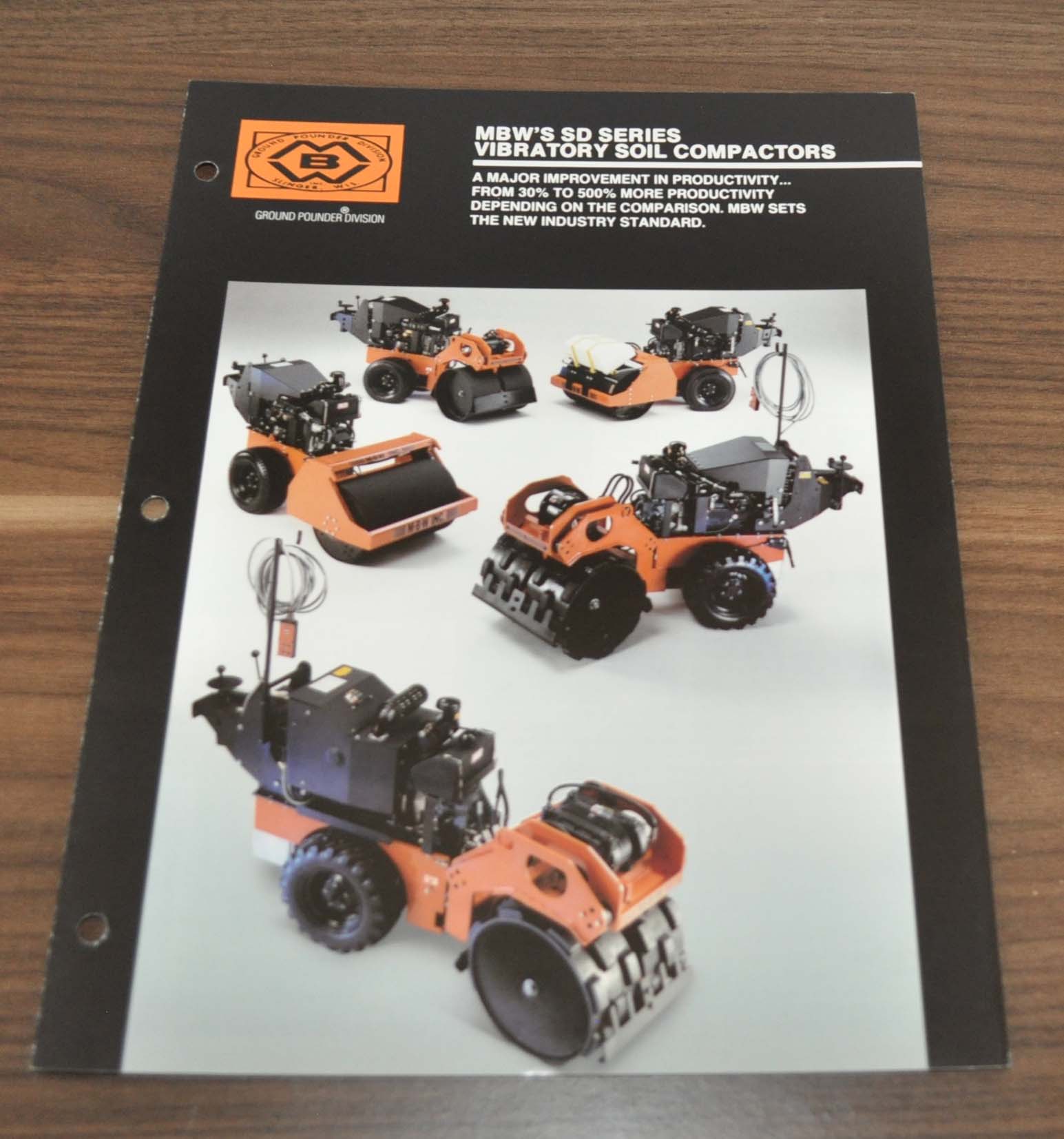 MBW Range Vibratory Soil Compactor Rollers Specification Brochure ...
