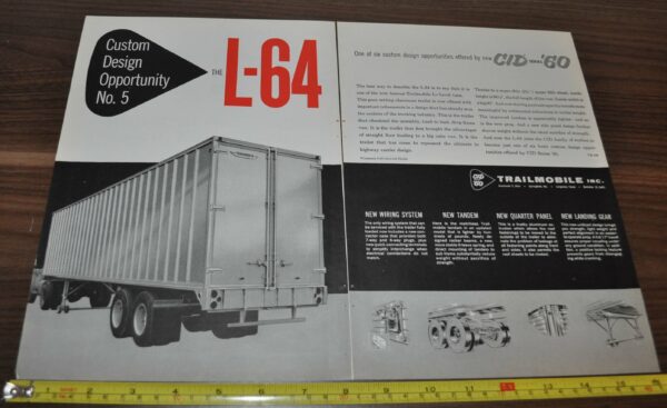 1959 Trailmobile Trailer Truck Ad Chevrolet 1960 – AUTO BROCHURE