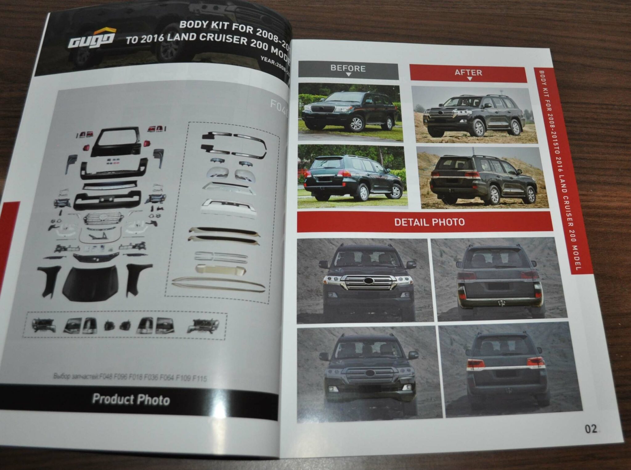 Gugo Tuning Body Kit Toyota Land Cruiser Brochure Prospekt – AUTO BROCHURE