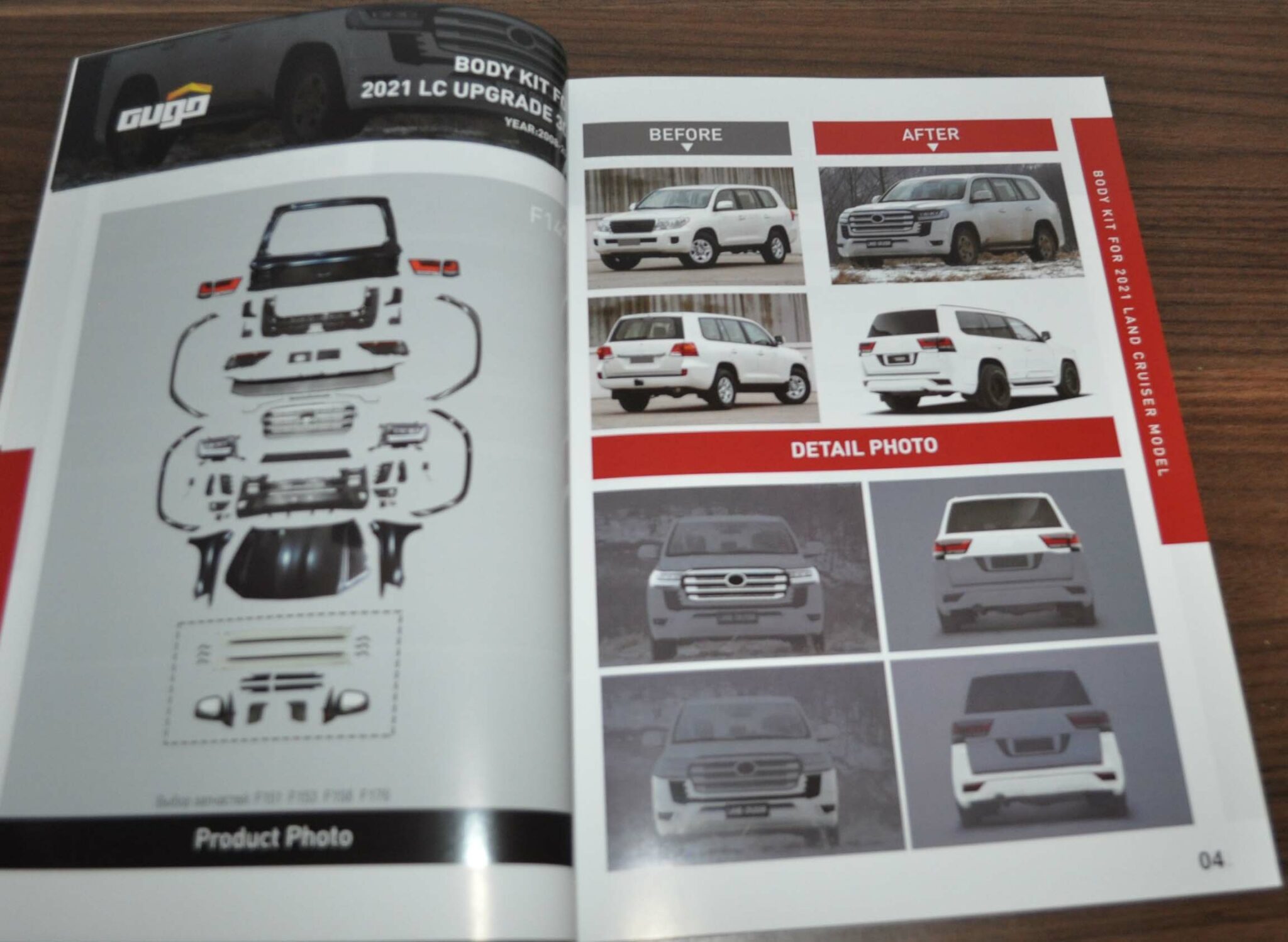 Gugo Tuning Body Kit Toyota Land Cruiser Brochure Prospekt – AUTO BROCHURE